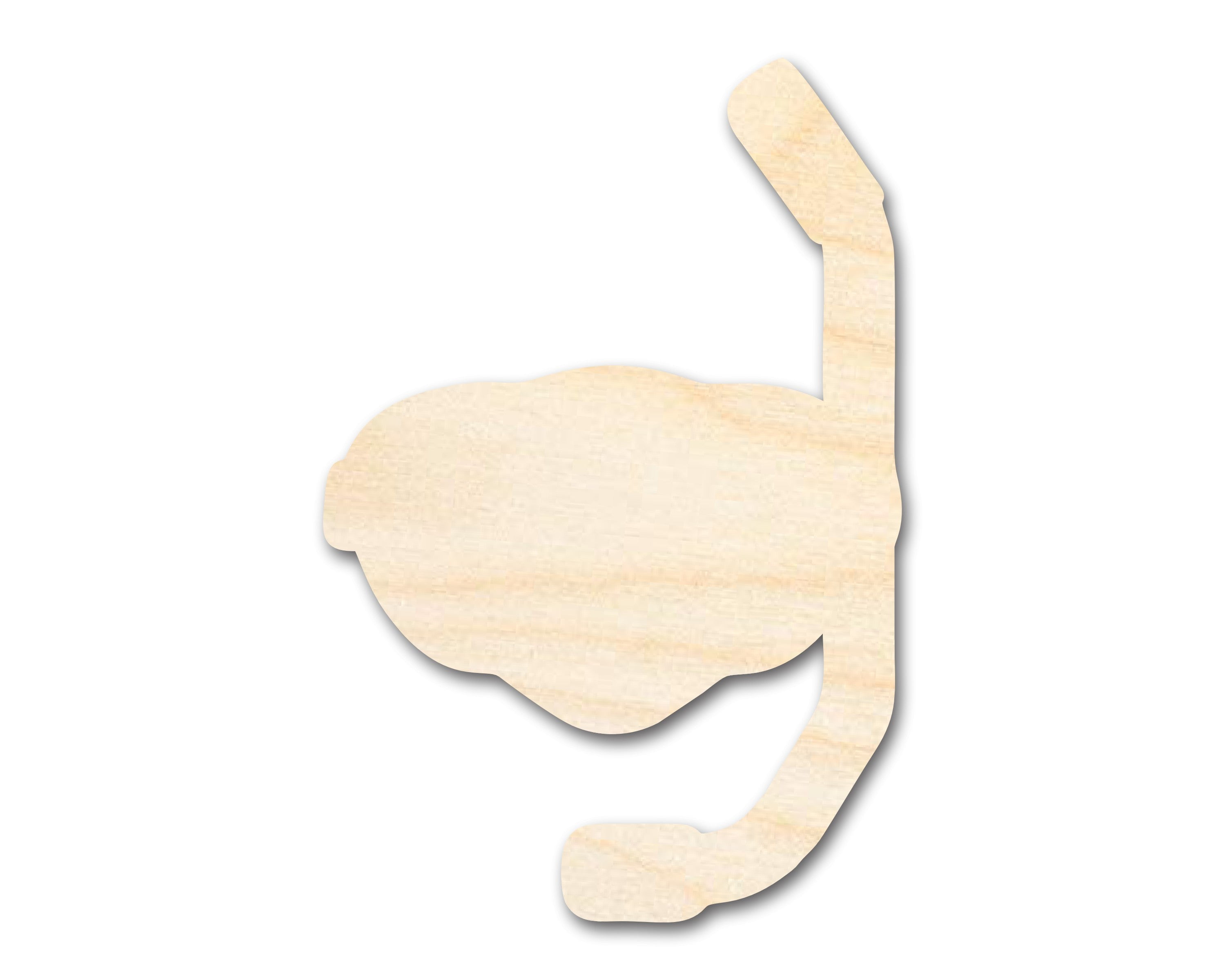 Unfinished Snorkel Shape | DIY Craft Cutout | up to 46" DIY 16" / 1/2 ...