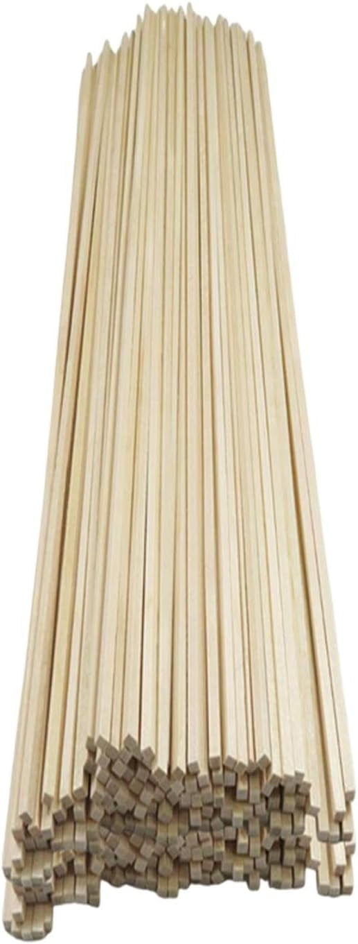 Unfinished Square Sticks Wooden Craft Dowel Sticks Arts Dowel Strips ...