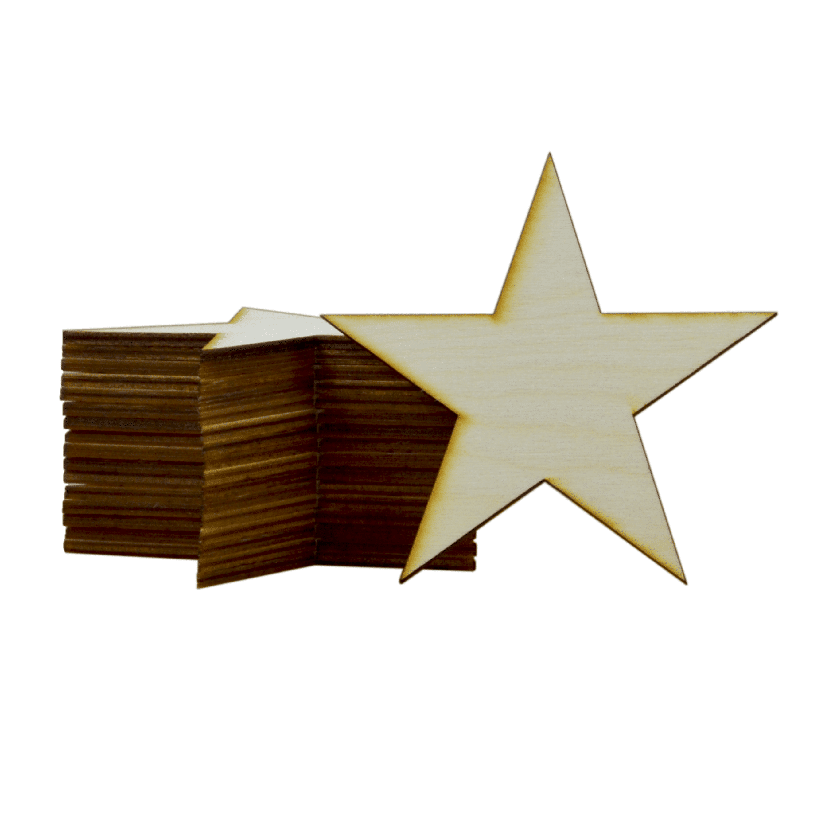 Unfinished Star Wood Cutout (1/8" Thick, 3 Inch (Package of 20 ...
