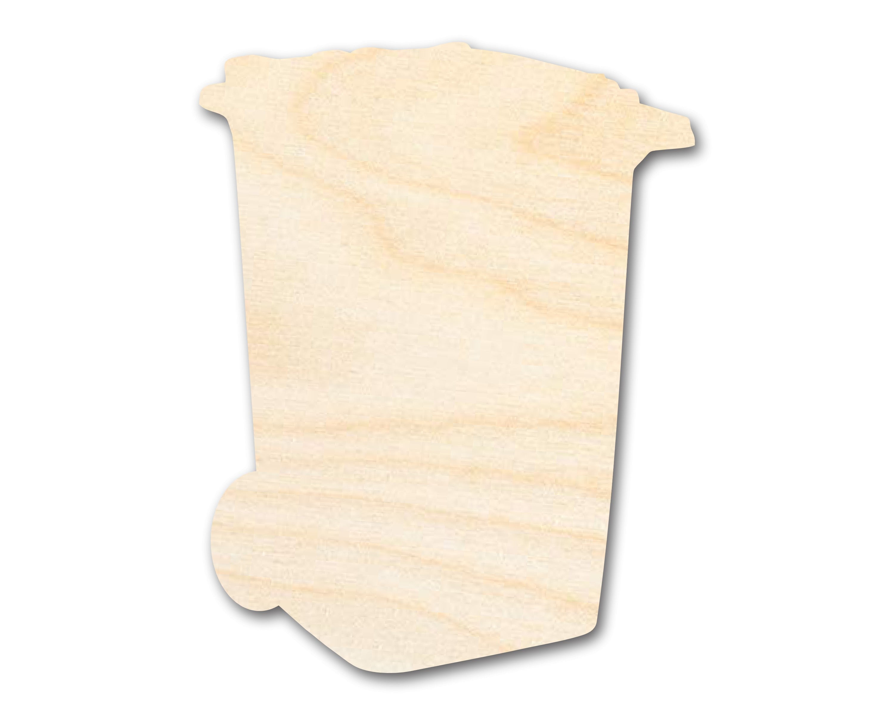 Unfinished Trash Can Shape | DIY Craft Cutout | up to 46" DIY 36" / 3/4 ...