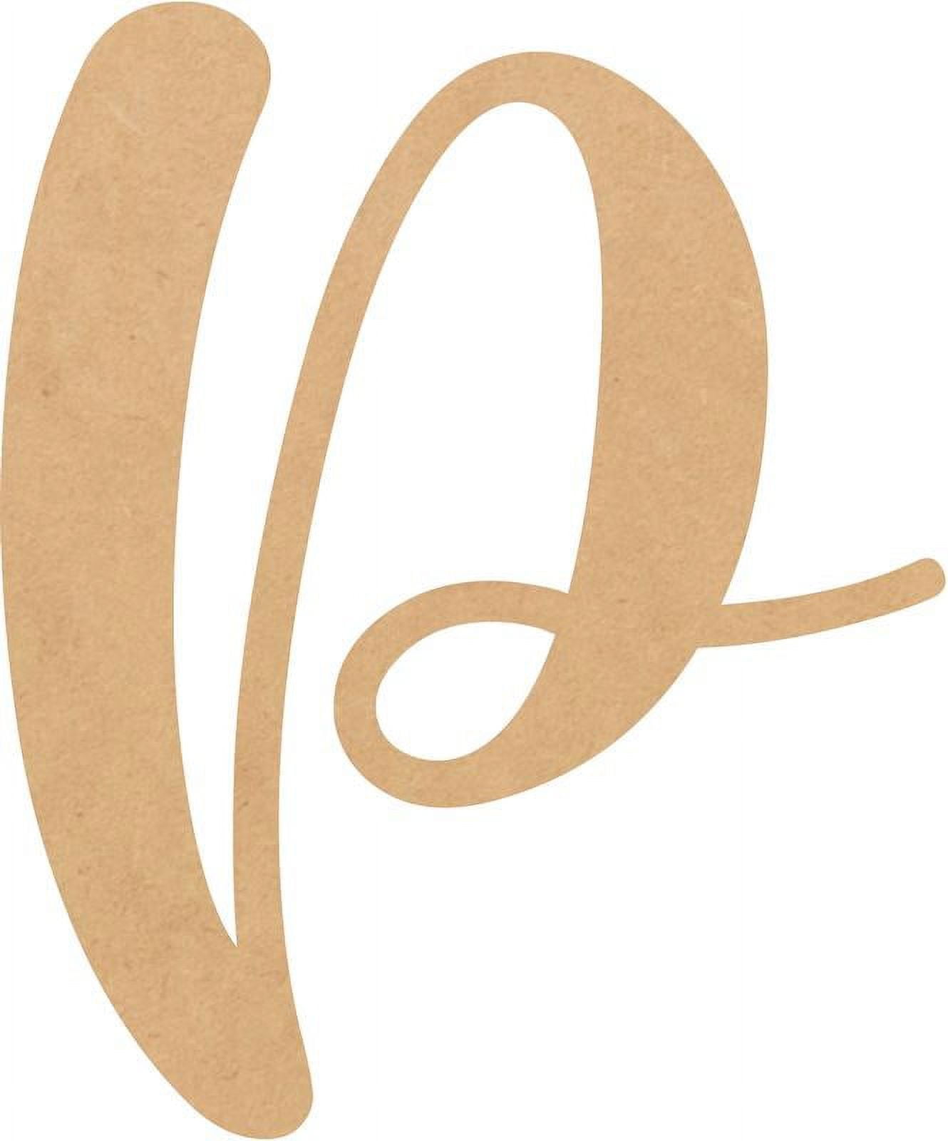 Unfinished Wood 14'' Casking Cream Letter P, Craft Wall Hanging ...