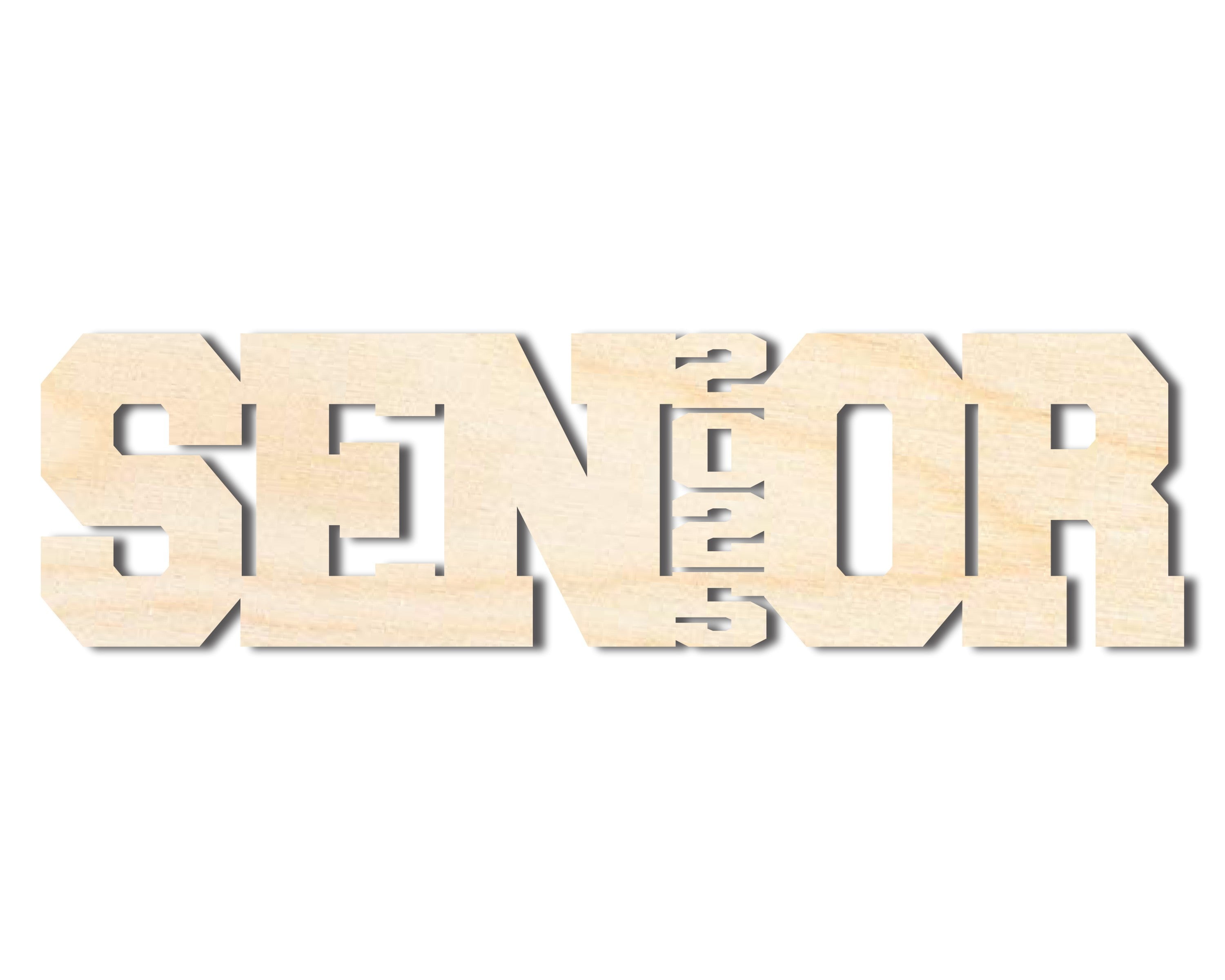Unfinished Wood 2025 Senior Shape | DIY Craft Cutout 8" / 1/2 ...
