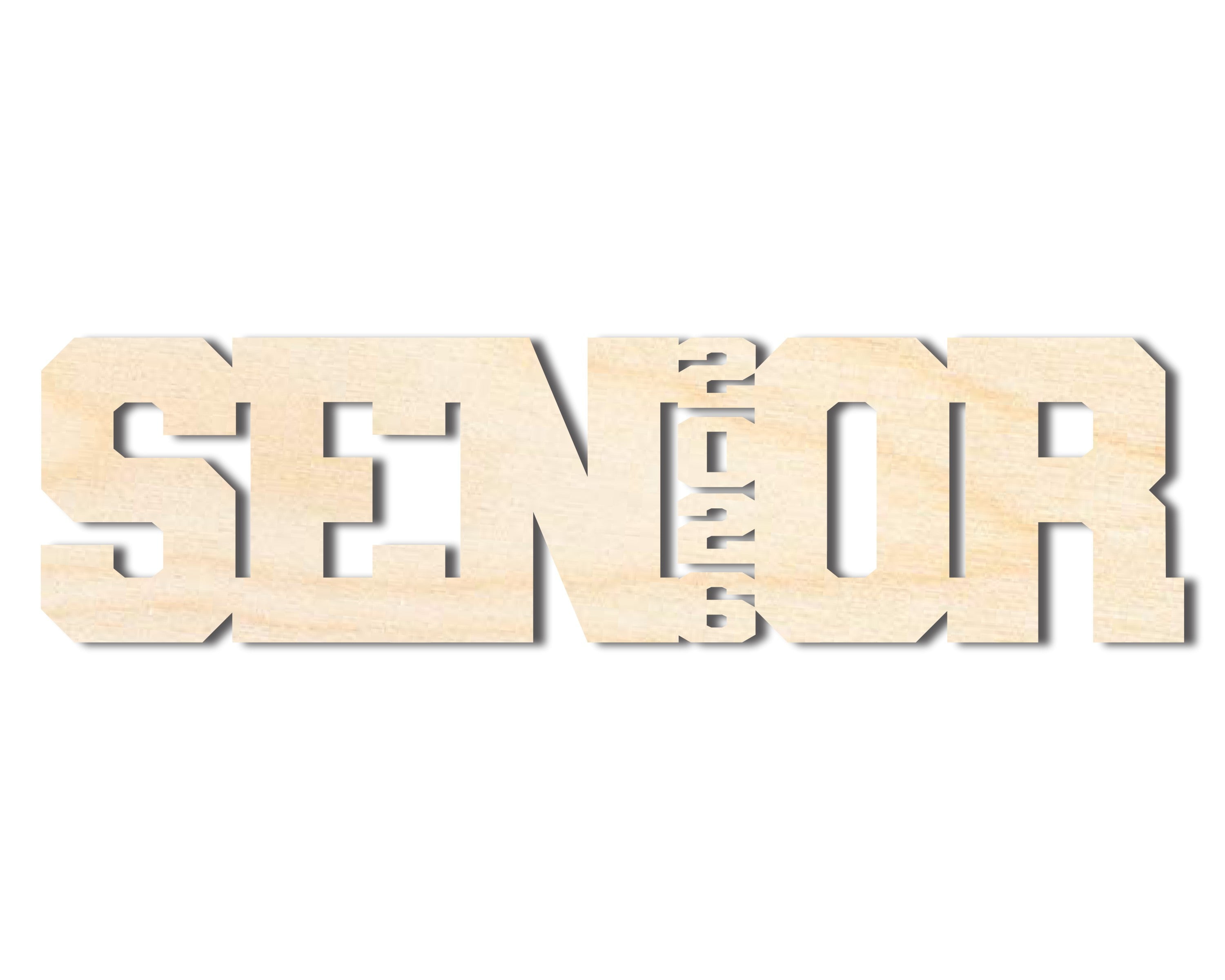 Unfinished Wood 2026 Senior Shape | DIY Craft Cutout | up to 46" DIY 24 ...