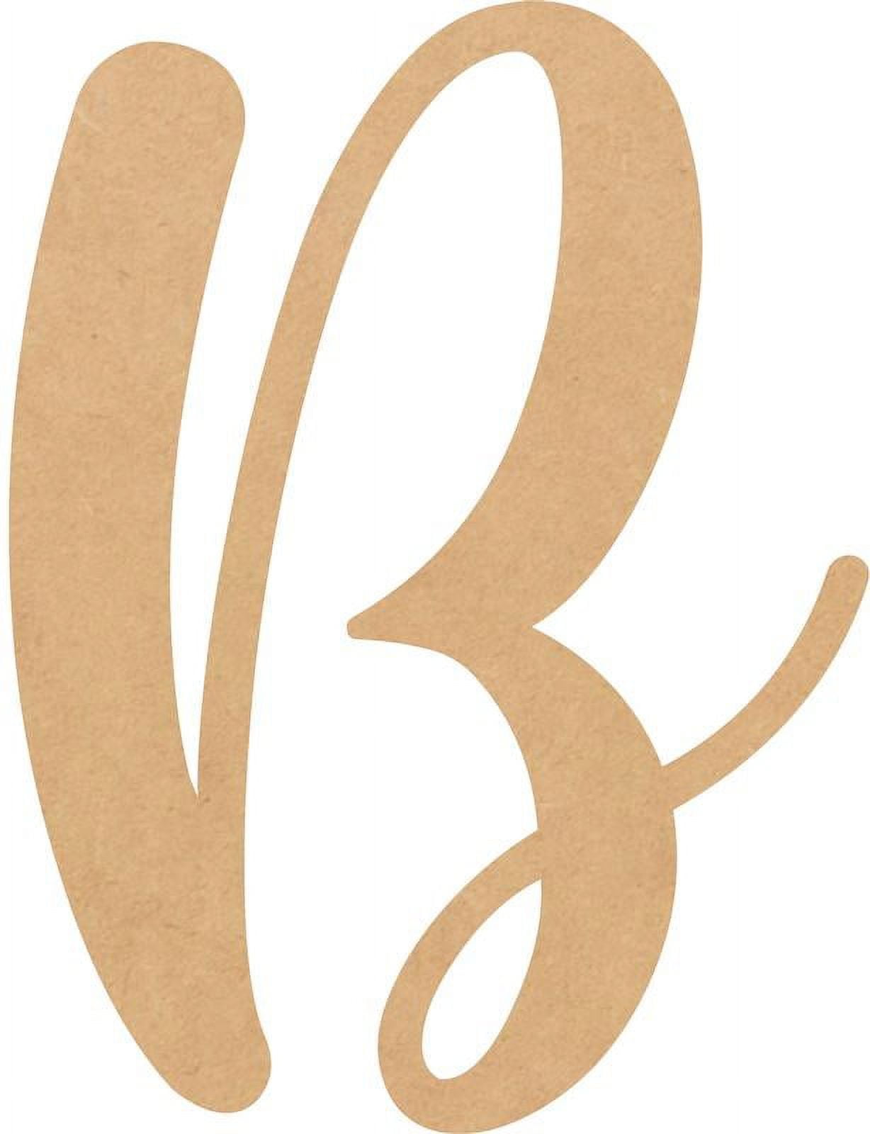 Unfinished Wood 22'' Casking Cream Letter B, Craft Wall Hanging ...