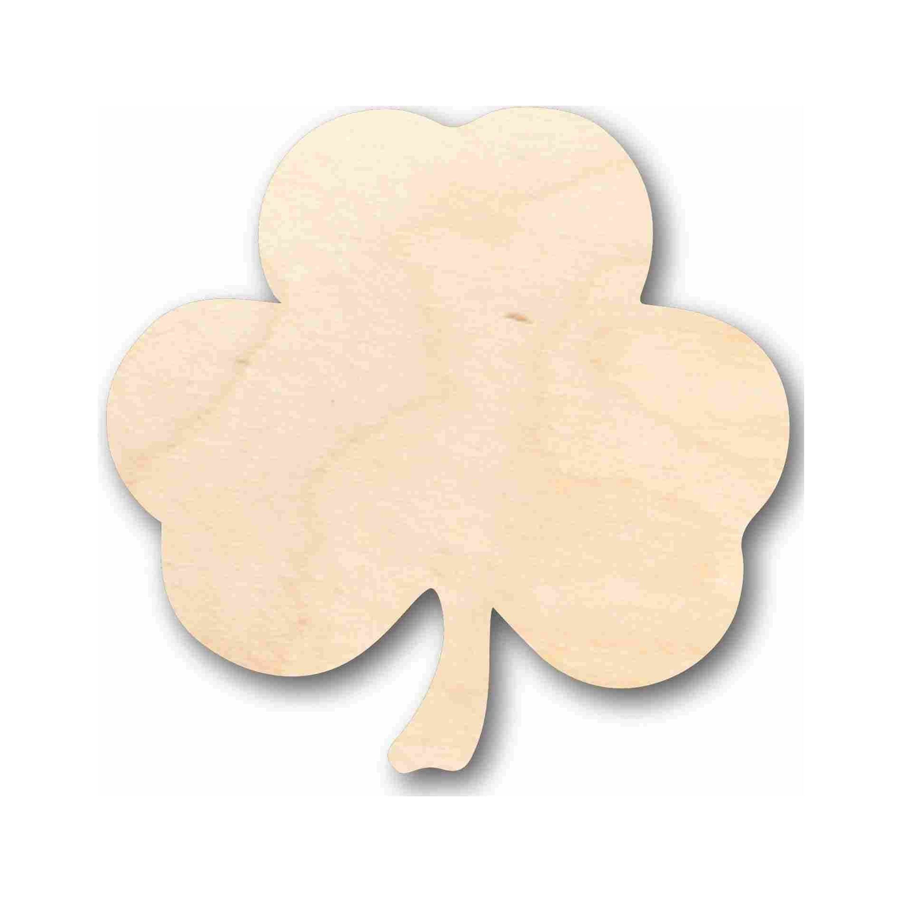 Unfinished Wood 3 Leaf Clover Silhouette - Craft- up to 46" DIY 42" / 1 ...