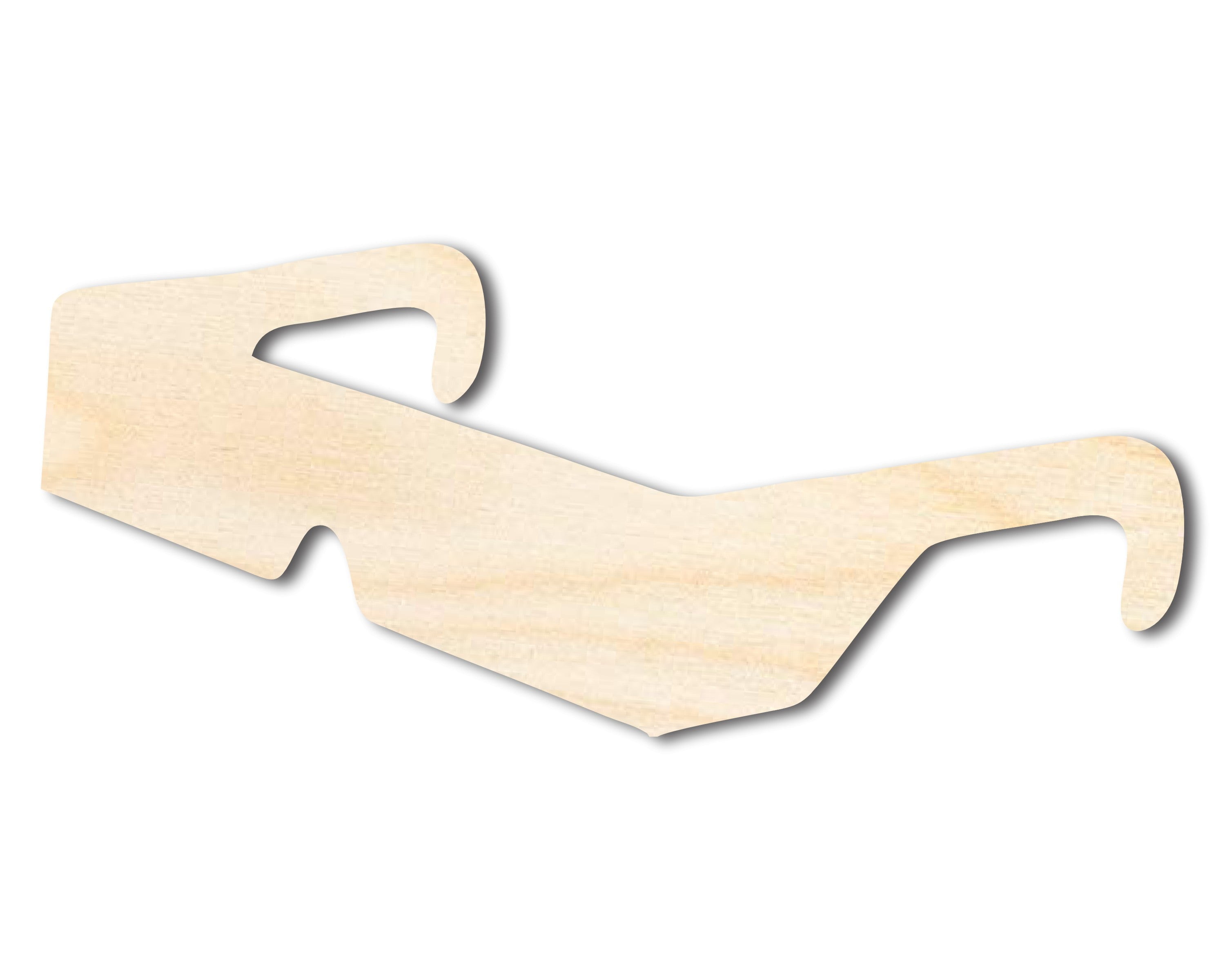 Unfinished Wood 3D Glasses Shape | DIY Craft Cutout | up to 46" DIY 3 ...