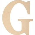 Unfinished Wood 5" Classic Font Letter G - Walmart.com