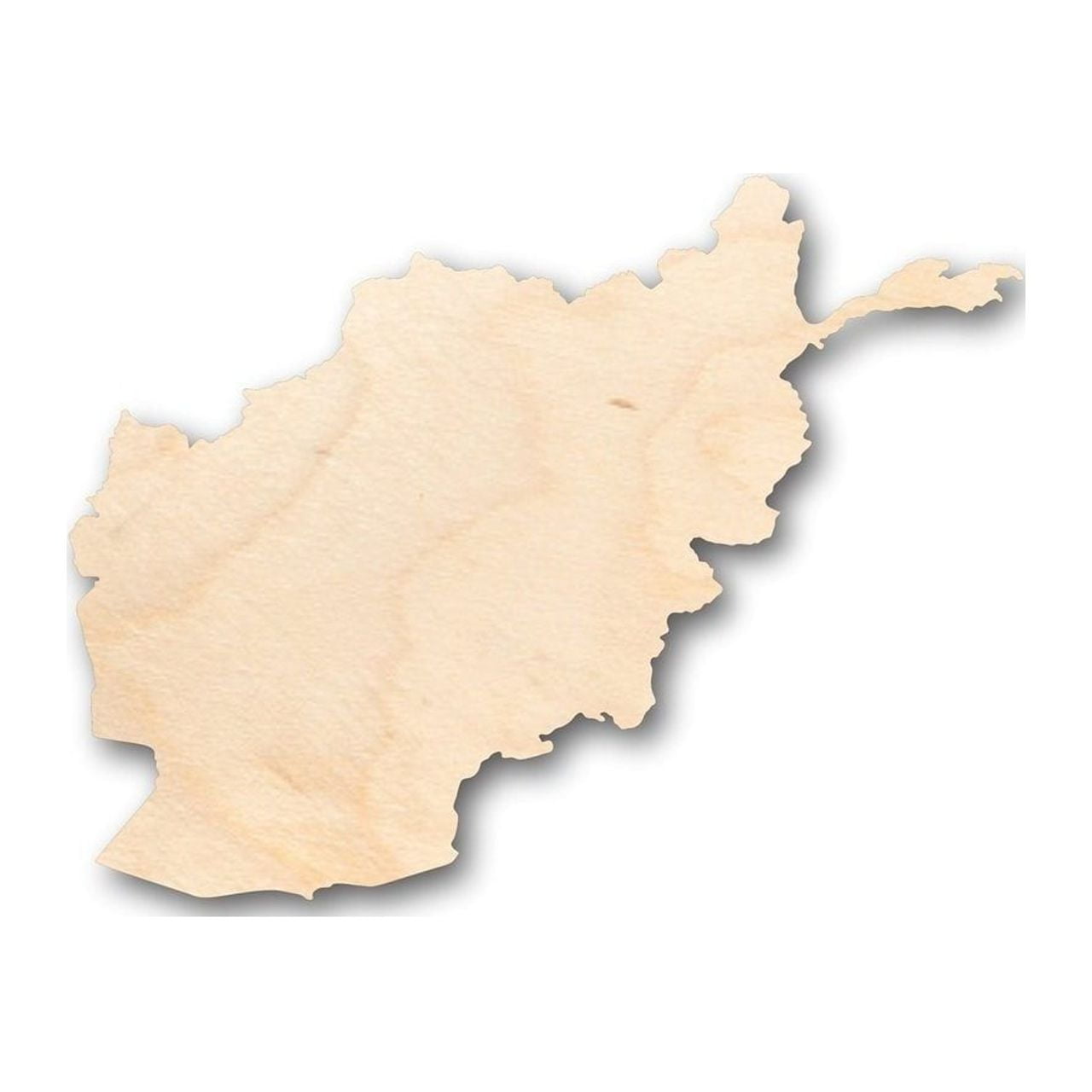 Unfinished Wood Afghanistan Shape - Country - Craft - up to 46" DIY 24 ...