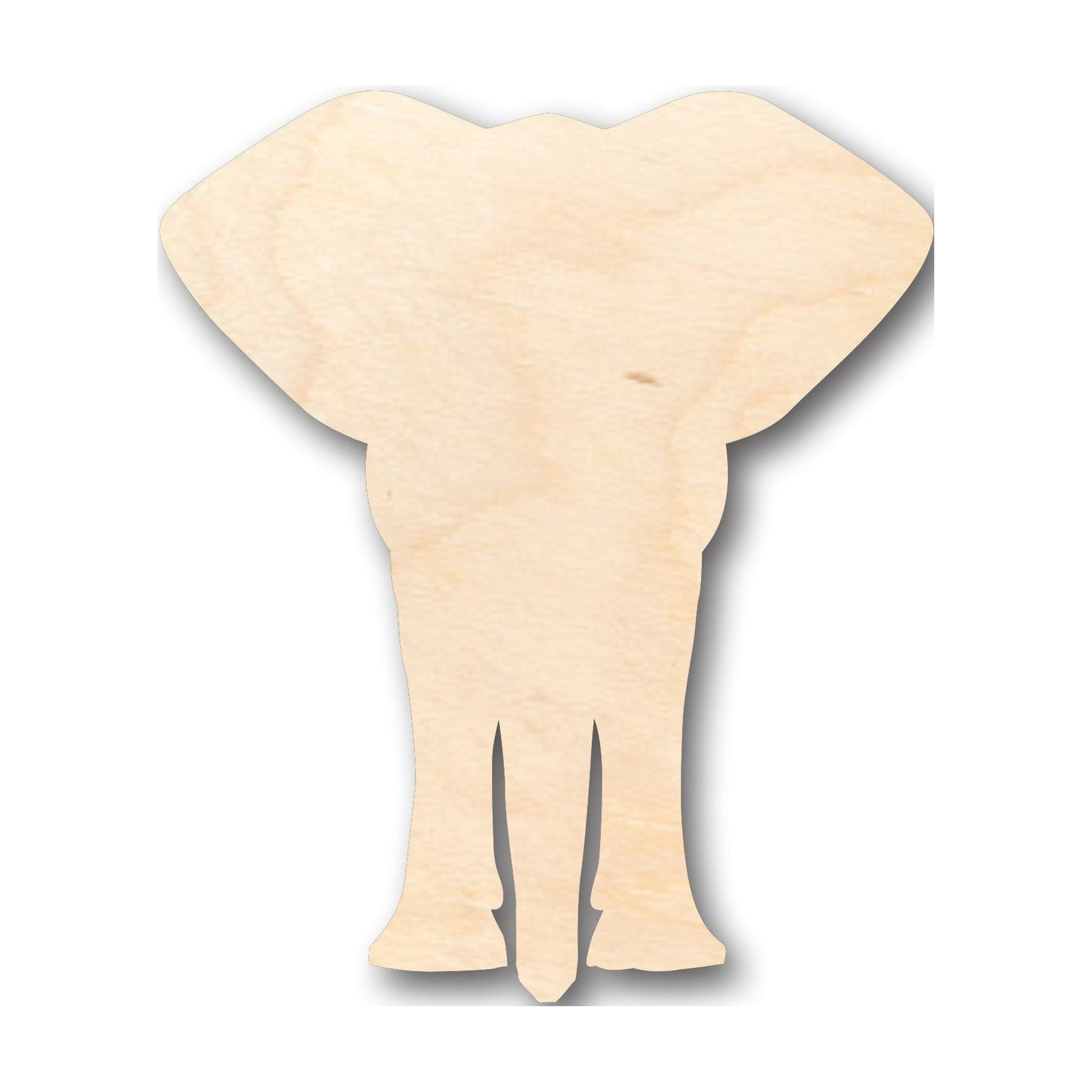 Unfinished Wood African Wildlife Elephant Shape - Craft - up to 46" DIY ...