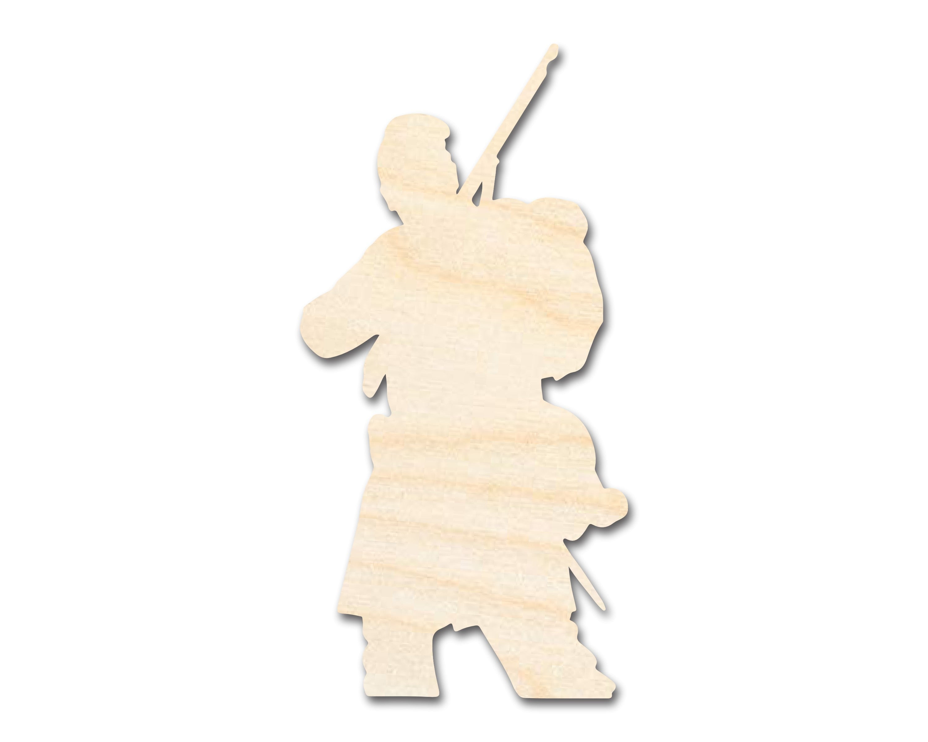 Unfinished Wood Aiming Soldier Shape | DIY Craft Cutout 14" / 1/8 ...