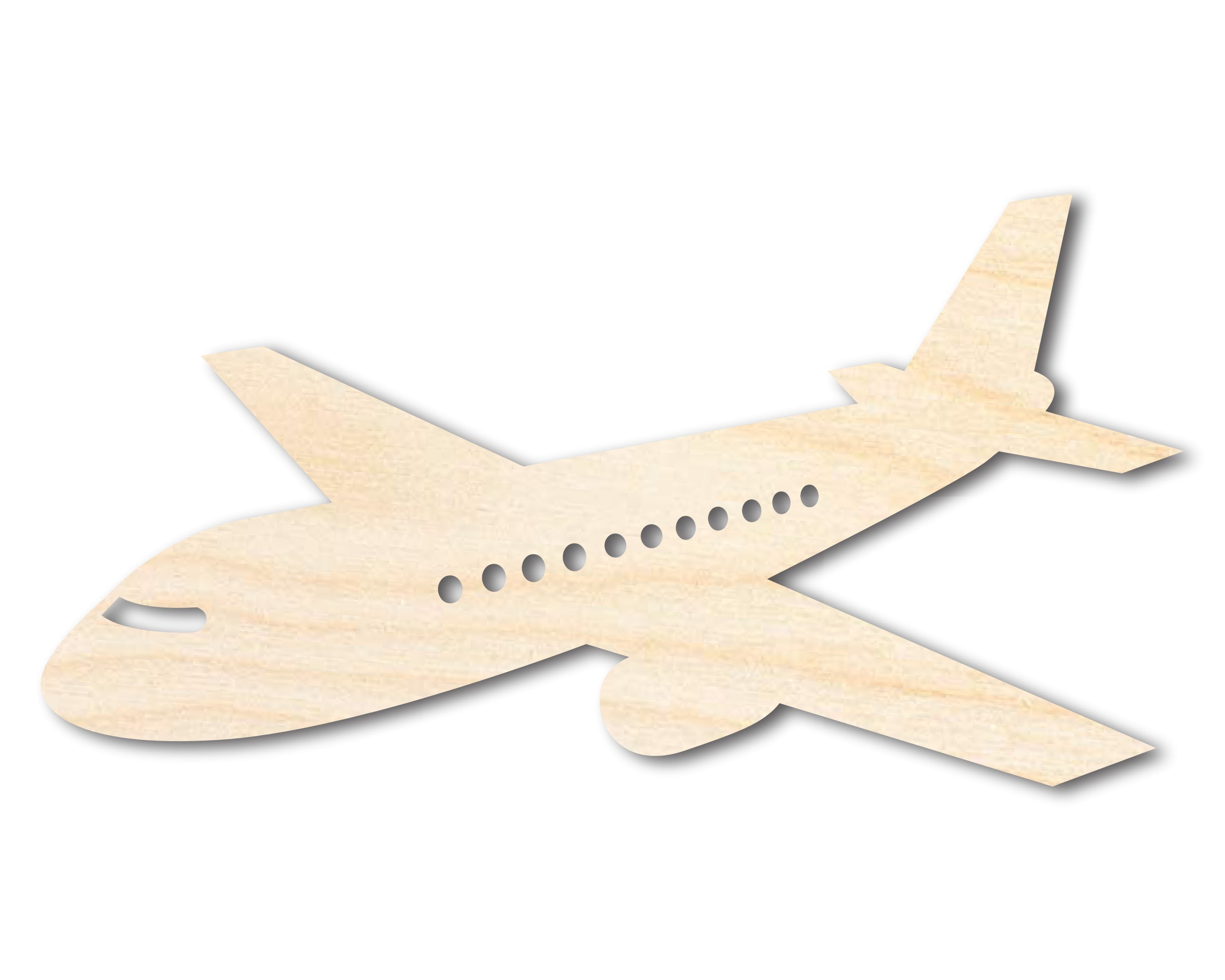 Unfinished Wood Air Plane Shape | DIY Craft Cutout 8" / 1/8" - Walmart.com