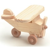 Unfinished Wood Airplane: 4 inches - Walmart.com
