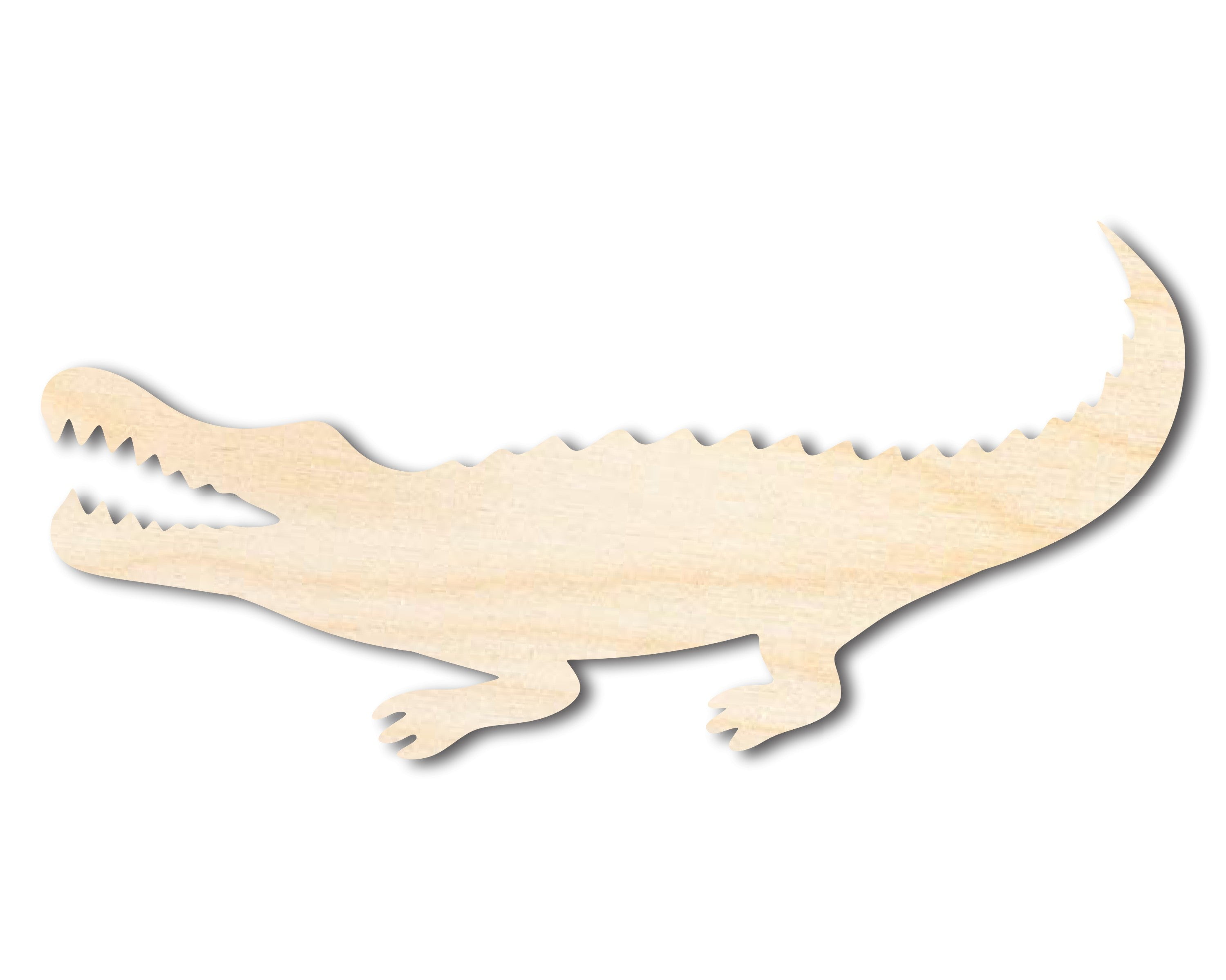 Unfinished Wood Alligator Shape | Reptile | DIY Craft Cutout | Up to 46 ...