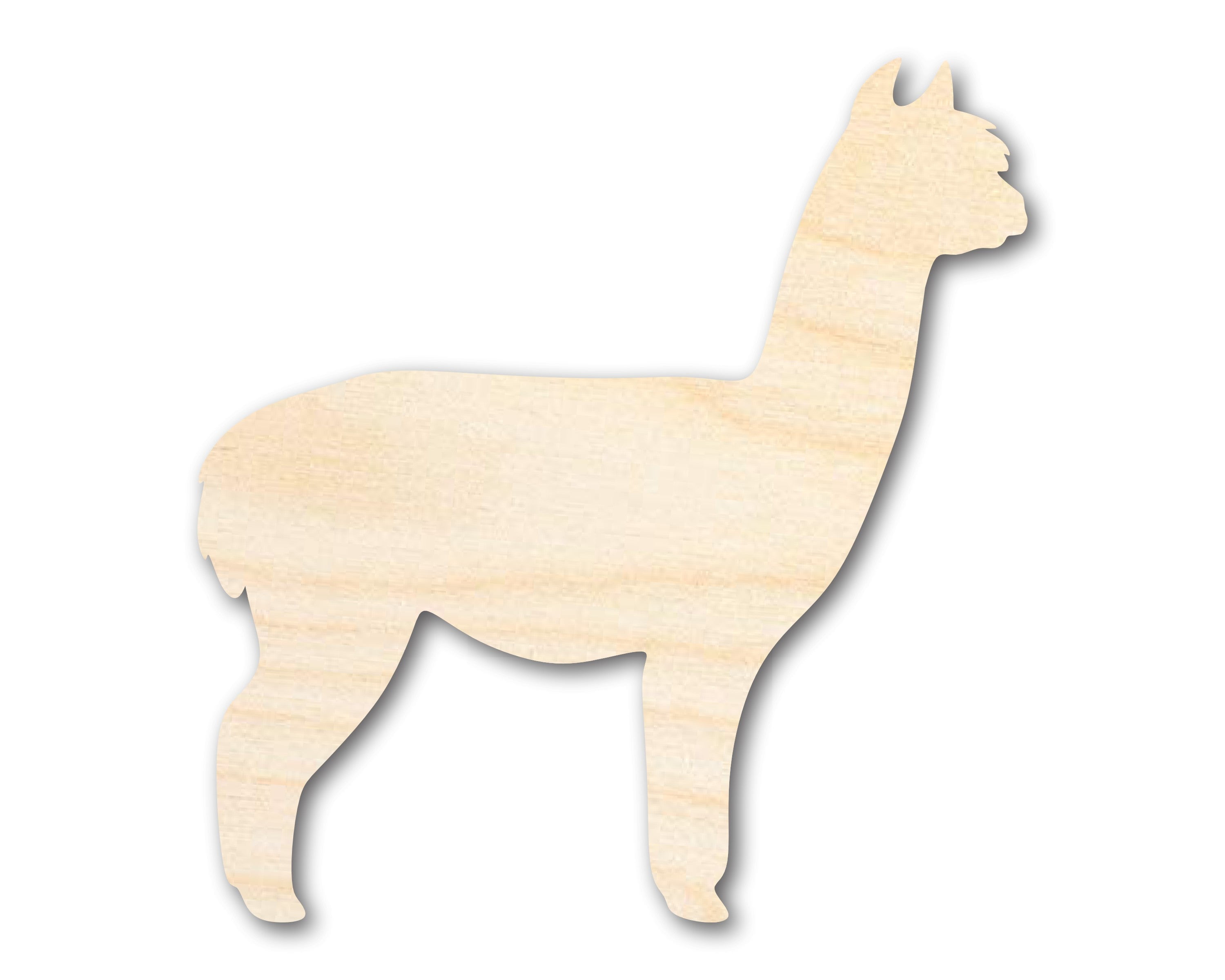 Unfinished Wood Alpaca Shape | DIY Animal Craft Cutout | Up to 36" 6 ...
