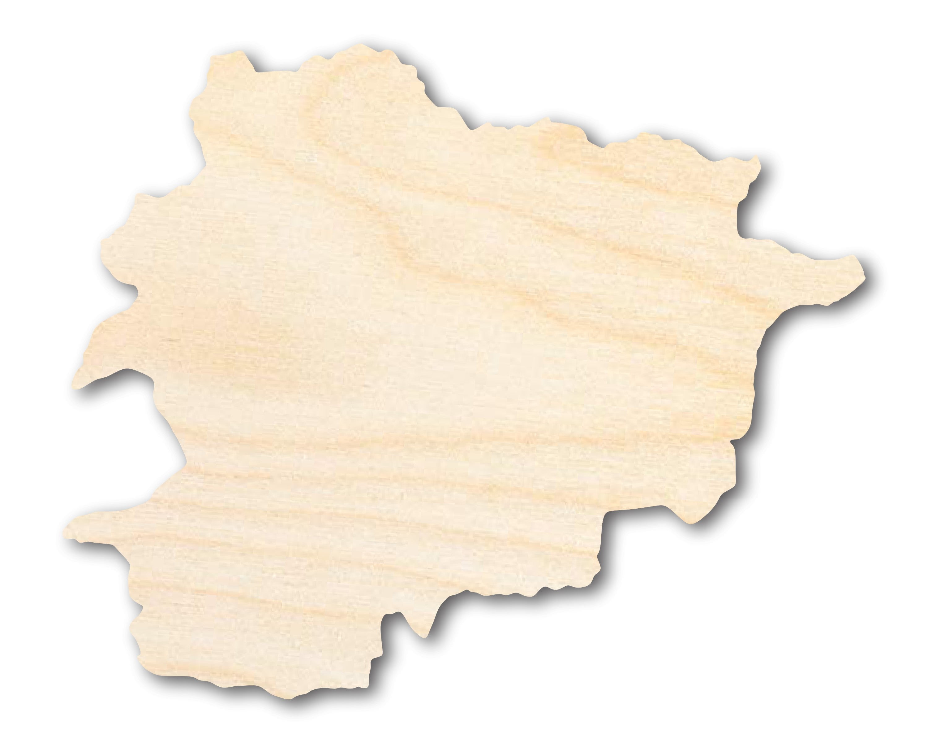 Unfinished Wood Andorra Shape - Country - Craft - up to 46" DIY 42" / 3 ...