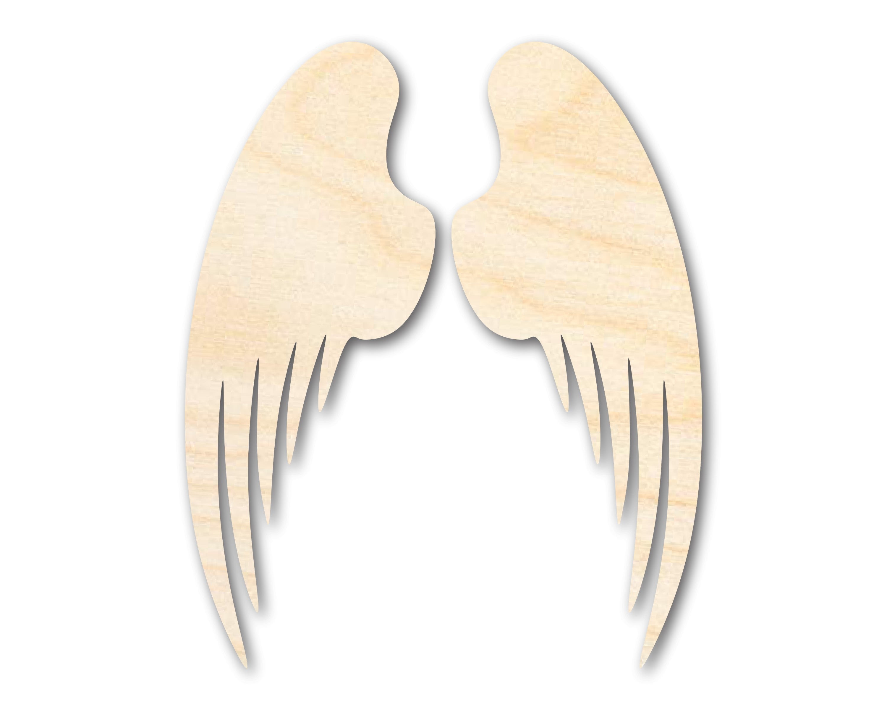 Unfinished Wood Angel Wings 7" / 1/4" - Walmart.com