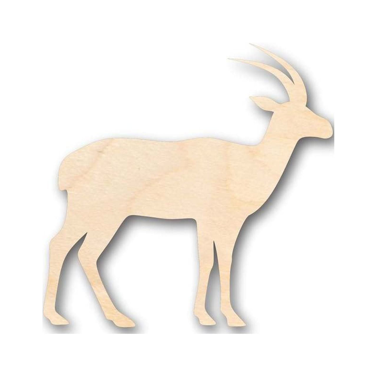 Unfinished Wood Antelope Shape - Animal - Wildlife - Craft - up to 46 ...