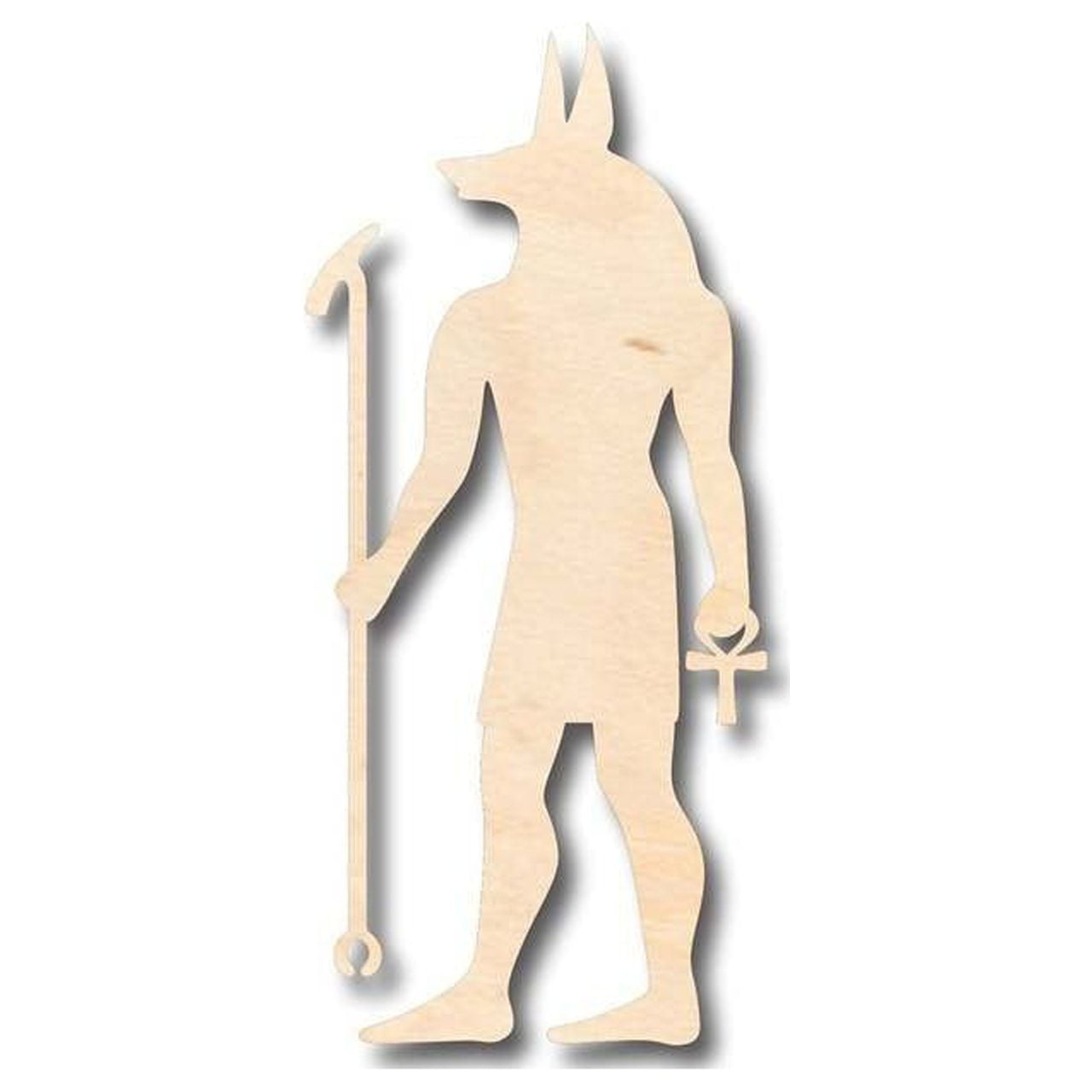 Unfinished Wood Anubis Shape - Egypt - Mythical - Craft - up to 24" DIY ...