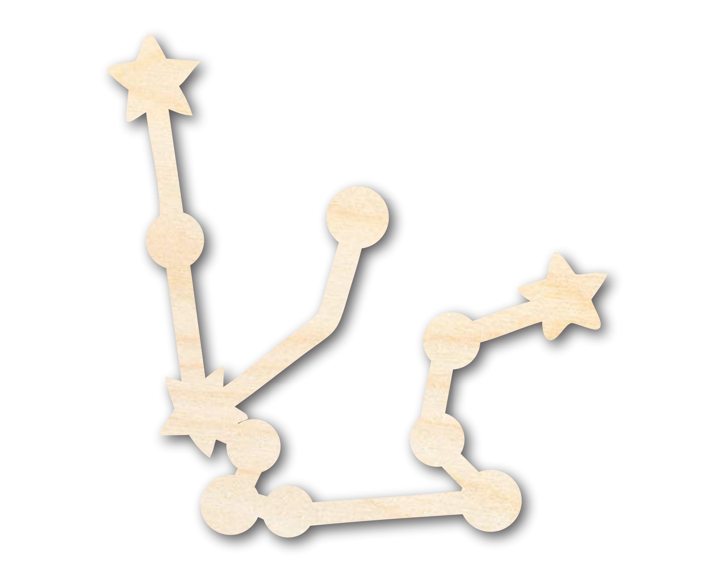 Unfinished Wood Aquarius Constellation Shape - Zodiac Craft - up to 46 ...