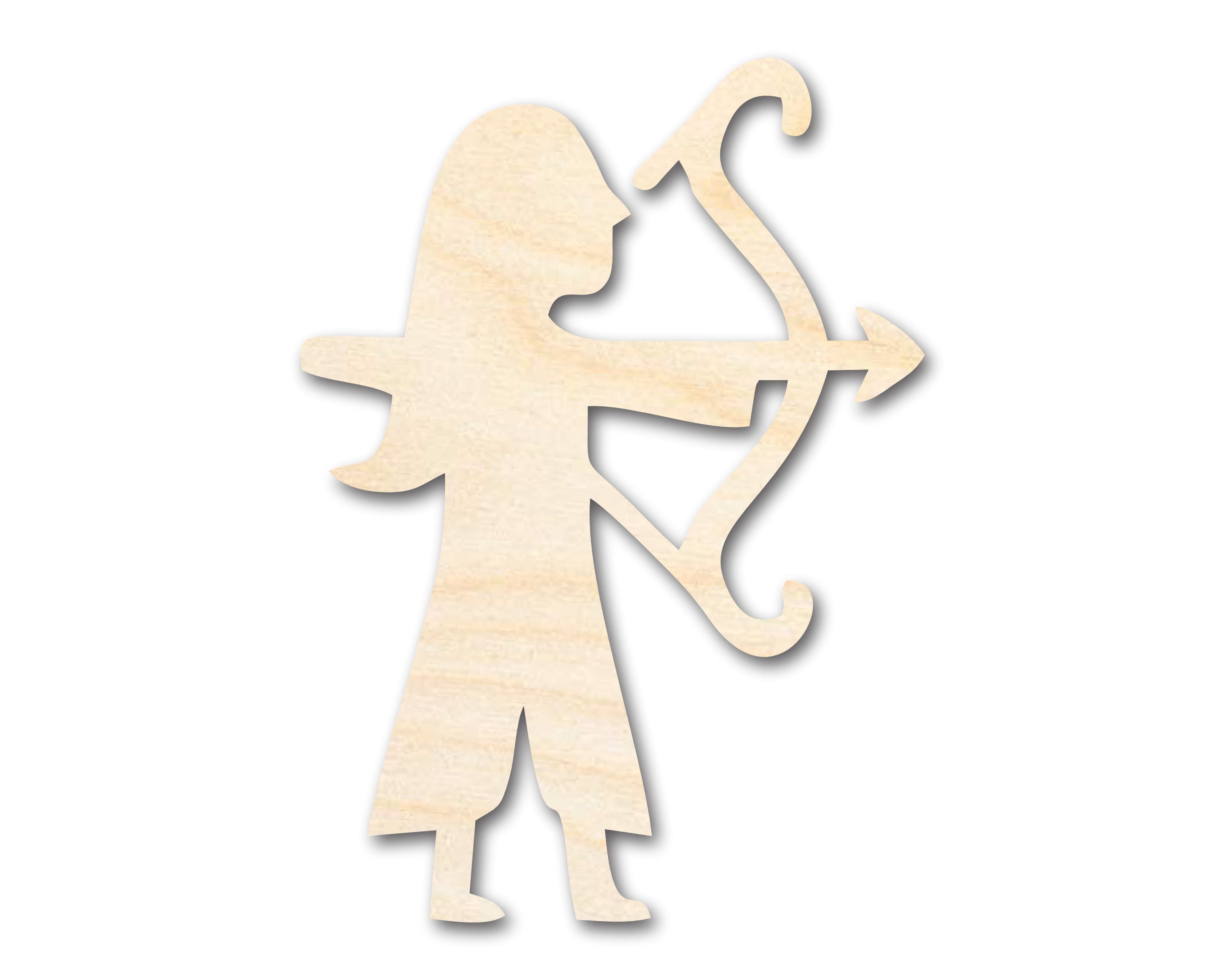Unfinished Wood Archer Shape - Craft - up to 36" 46" / 3/4" - Walmart.com