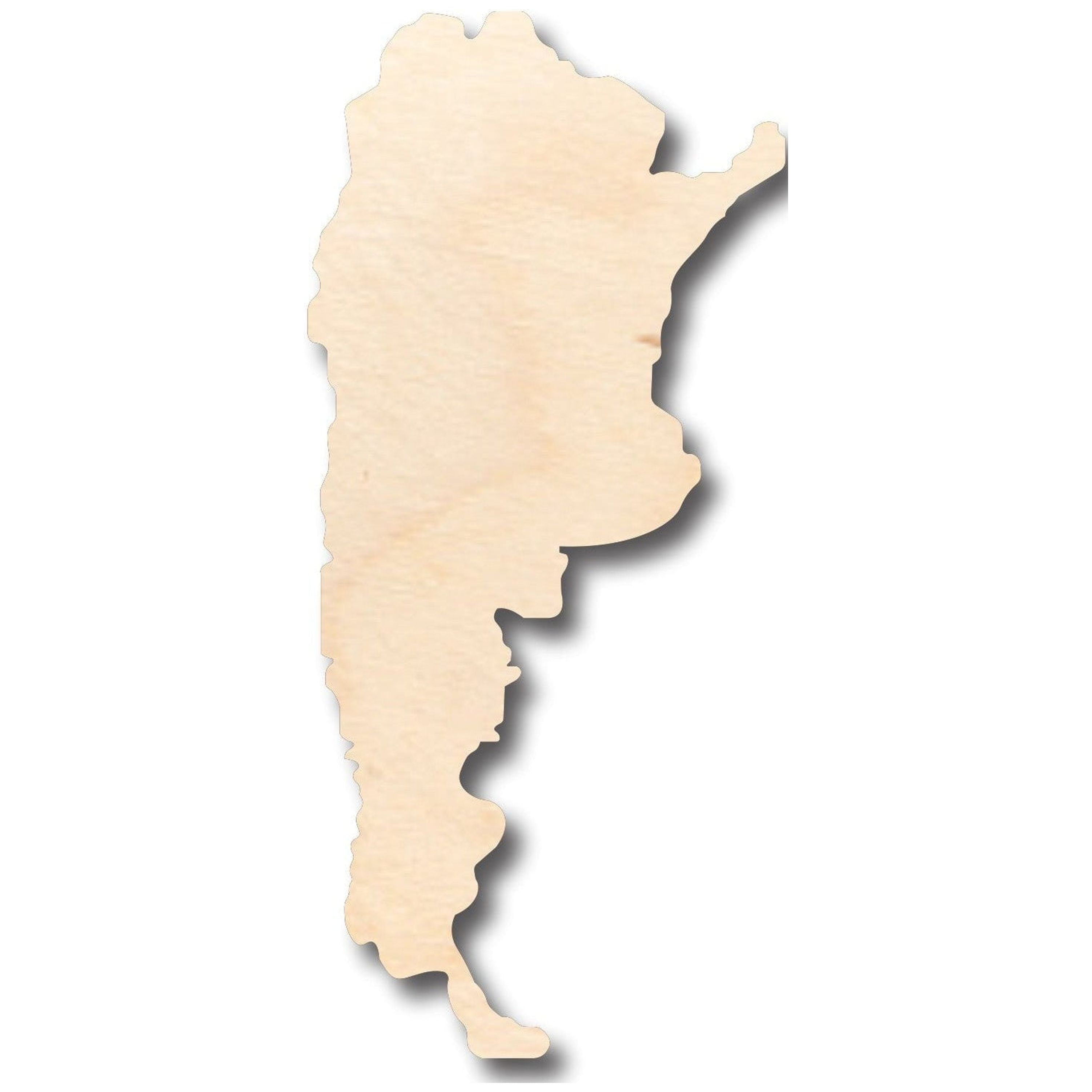 Unfinished Wood Argentina Shape - Countries - Craft - up to 46" DIY 16 ...