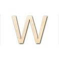 Unfinished Wood Arial Letter W Shape - Craft - up to 46" DIY 12" / 1/4 ...
