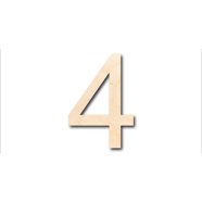 Krafty Supply Wood Number Word One, 12" Wide, 1/4" MDF, Wood Numbers ...