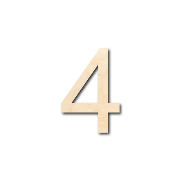 Unfinished Wood Arial Number 0 Shape - Craft - up to 46" DIY 18" / 1/8 ...