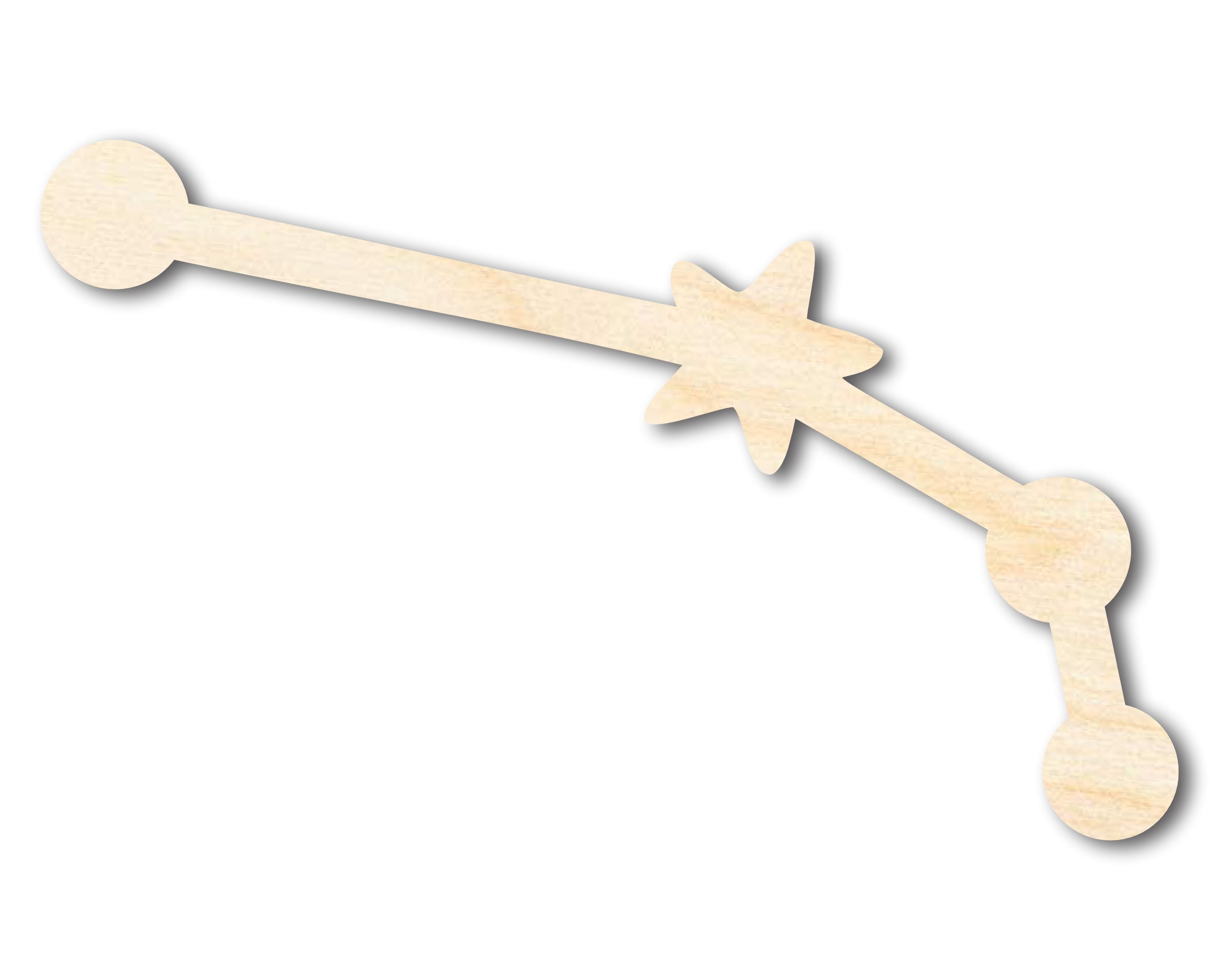 Unfinished Wood Aries Constellation Shape - Zodiac Craft - up to 46" 24 ...