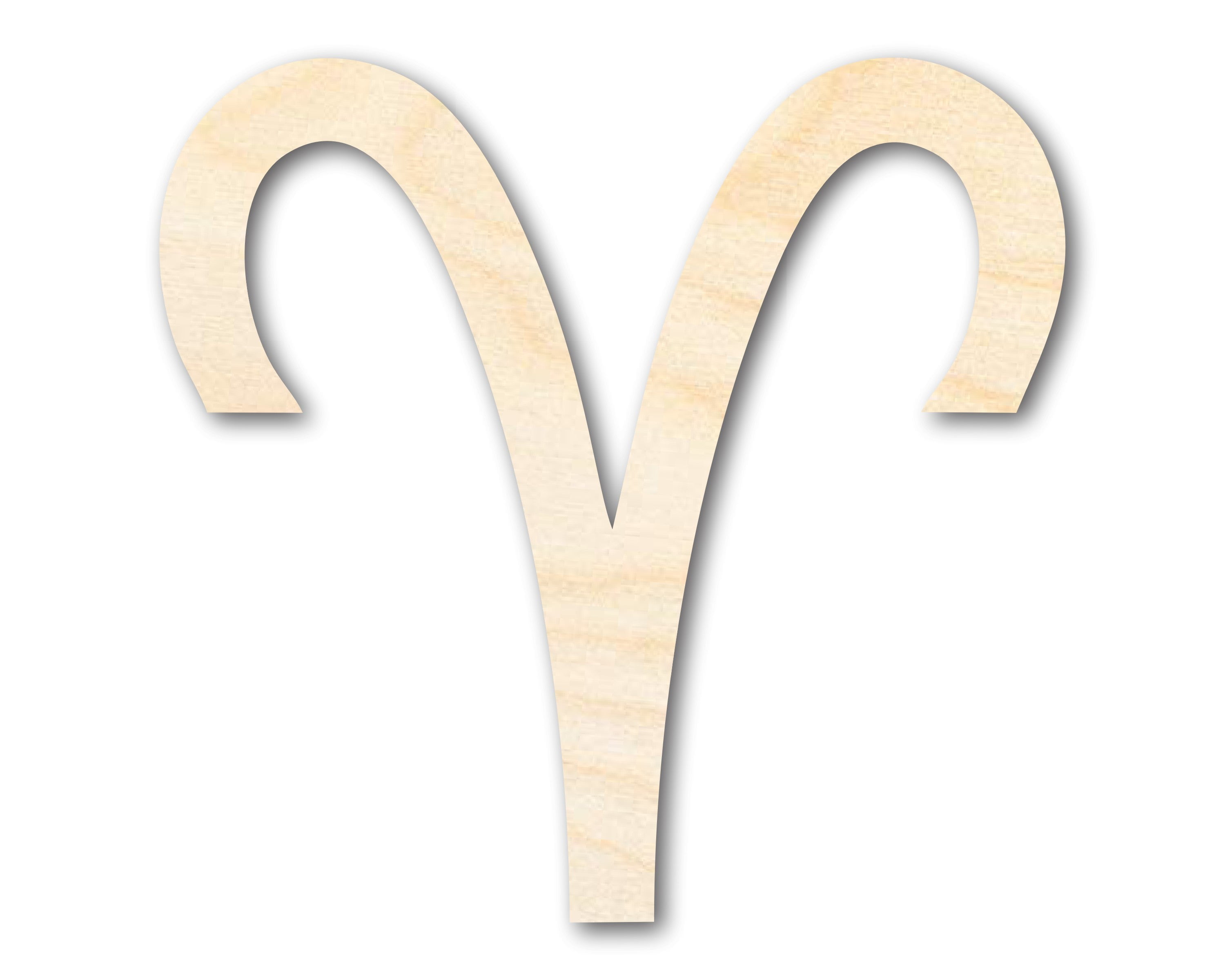 Unfinished Wood Aries Sign Shape - Zodiac Craft - up to 46" 10" / 1/2 ...