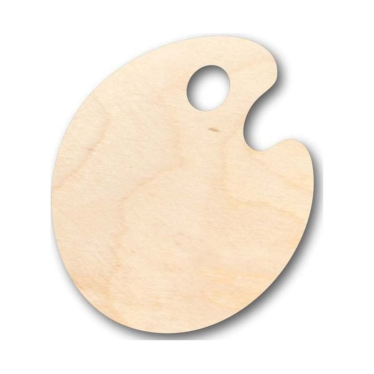 Unfinished Wood Artist Paint Palette Shape - Craft - up to 46" DIY 10 ...