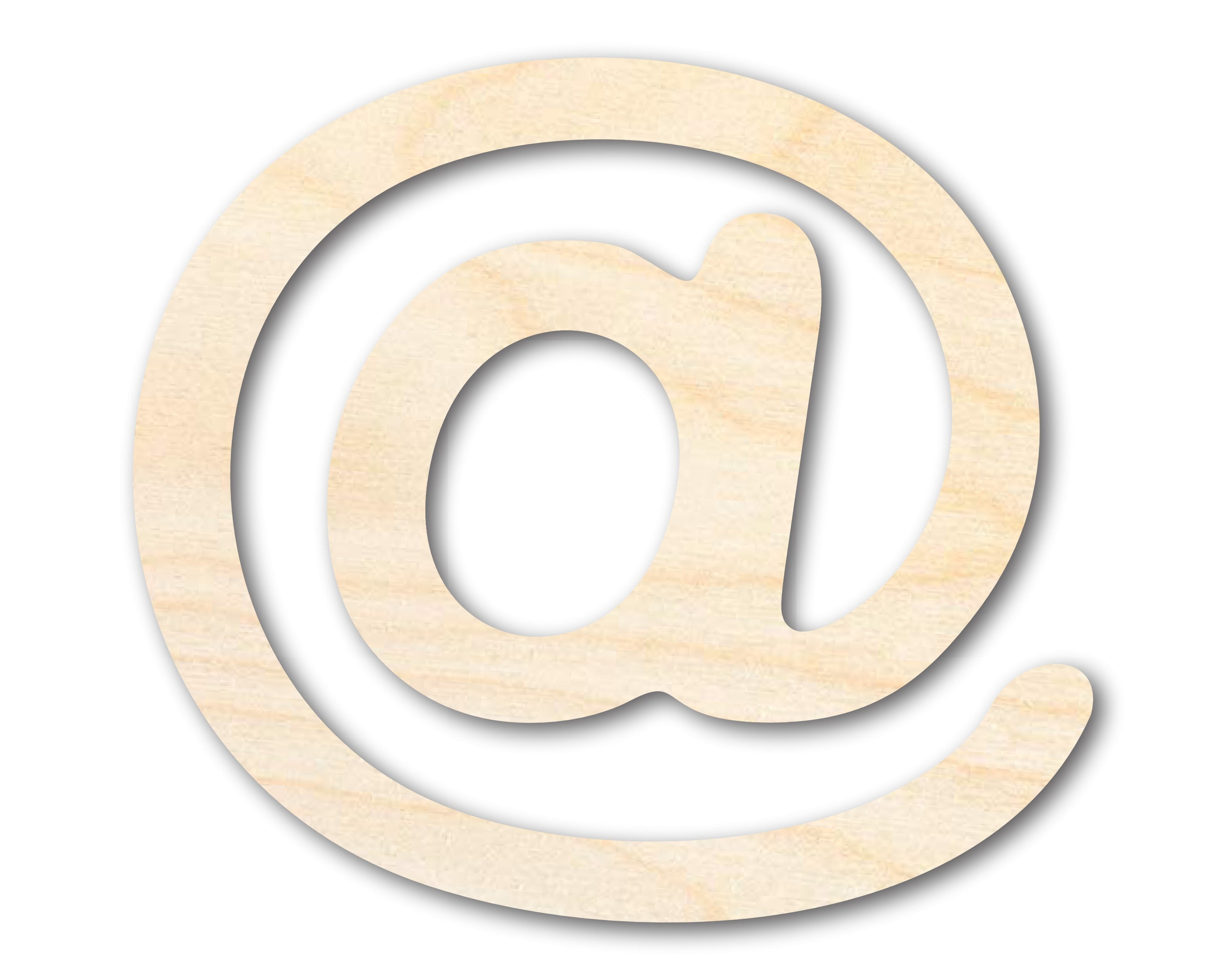 Unfinished Wood @ (At) Symbol 20" / 3/4" - Walmart.com