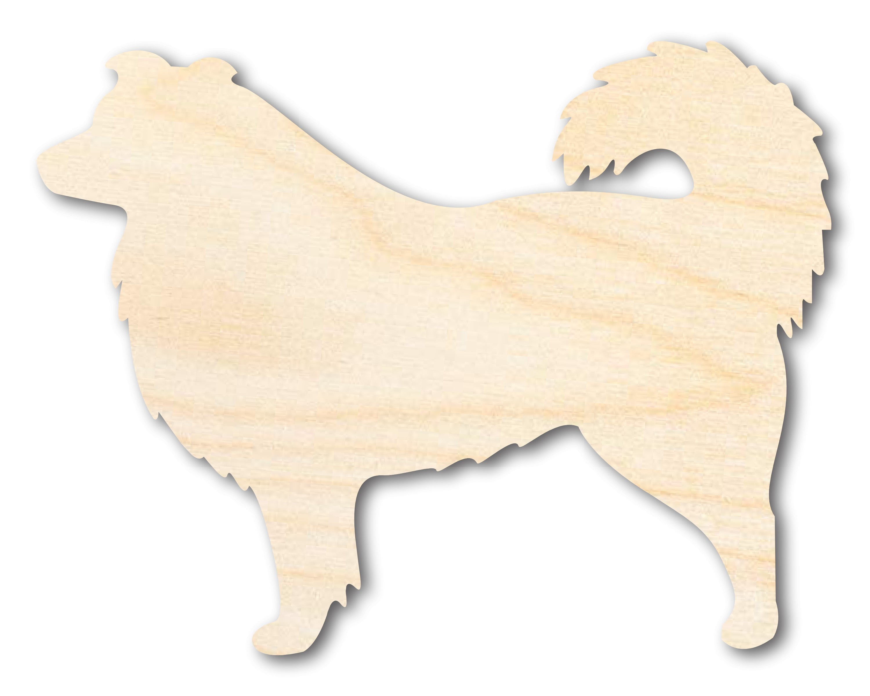 Unfinished Wood Australian Shepherd Dog Shape - Dog Craft - up to 46 ...