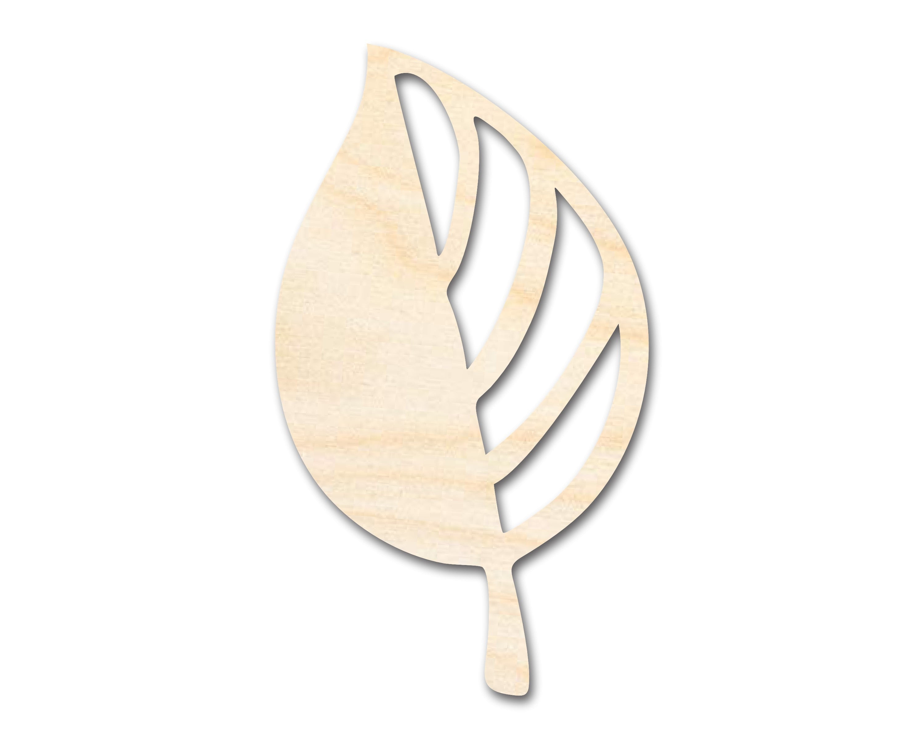 Unfinished Wood Autumn Leaf Shape | Craft Cutout | up to 46" DIY 36 ...