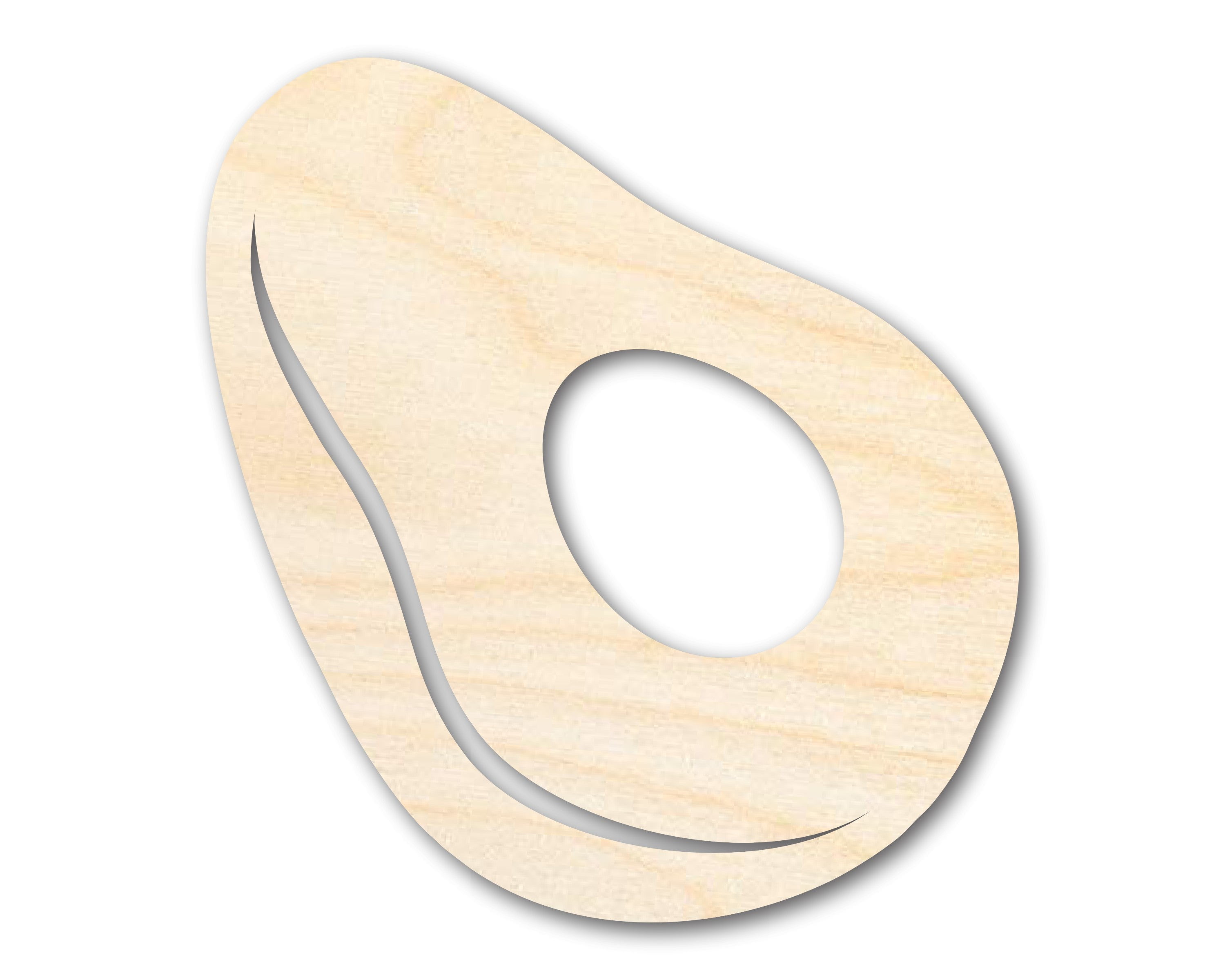 Unfinished Wood Avocado Shape | DIY Craft Cutout 4" / 1/2" - Walmart.com