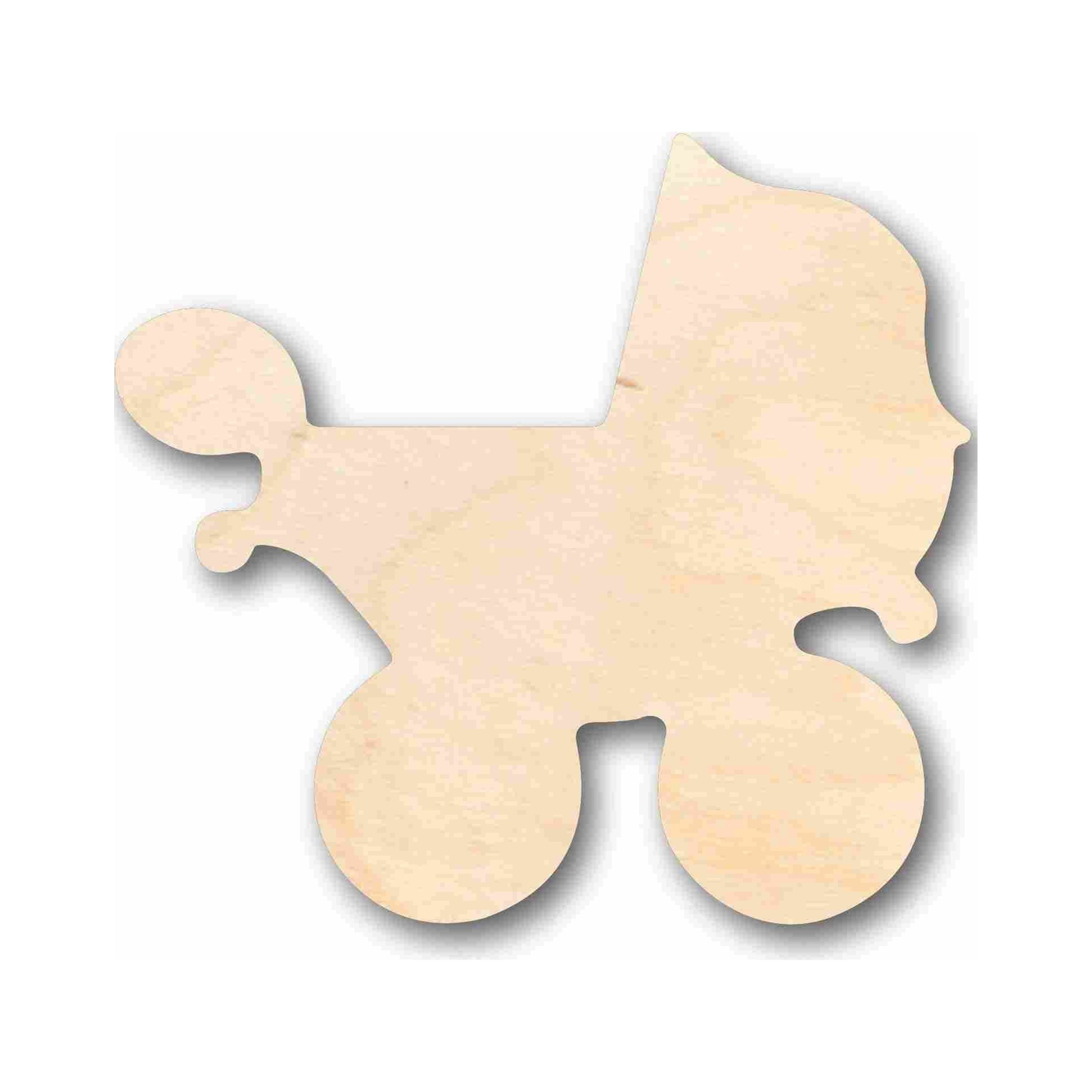 Unfinished Wood Baby Carriage Stroller Silhouette - Craft- up to 46 ...