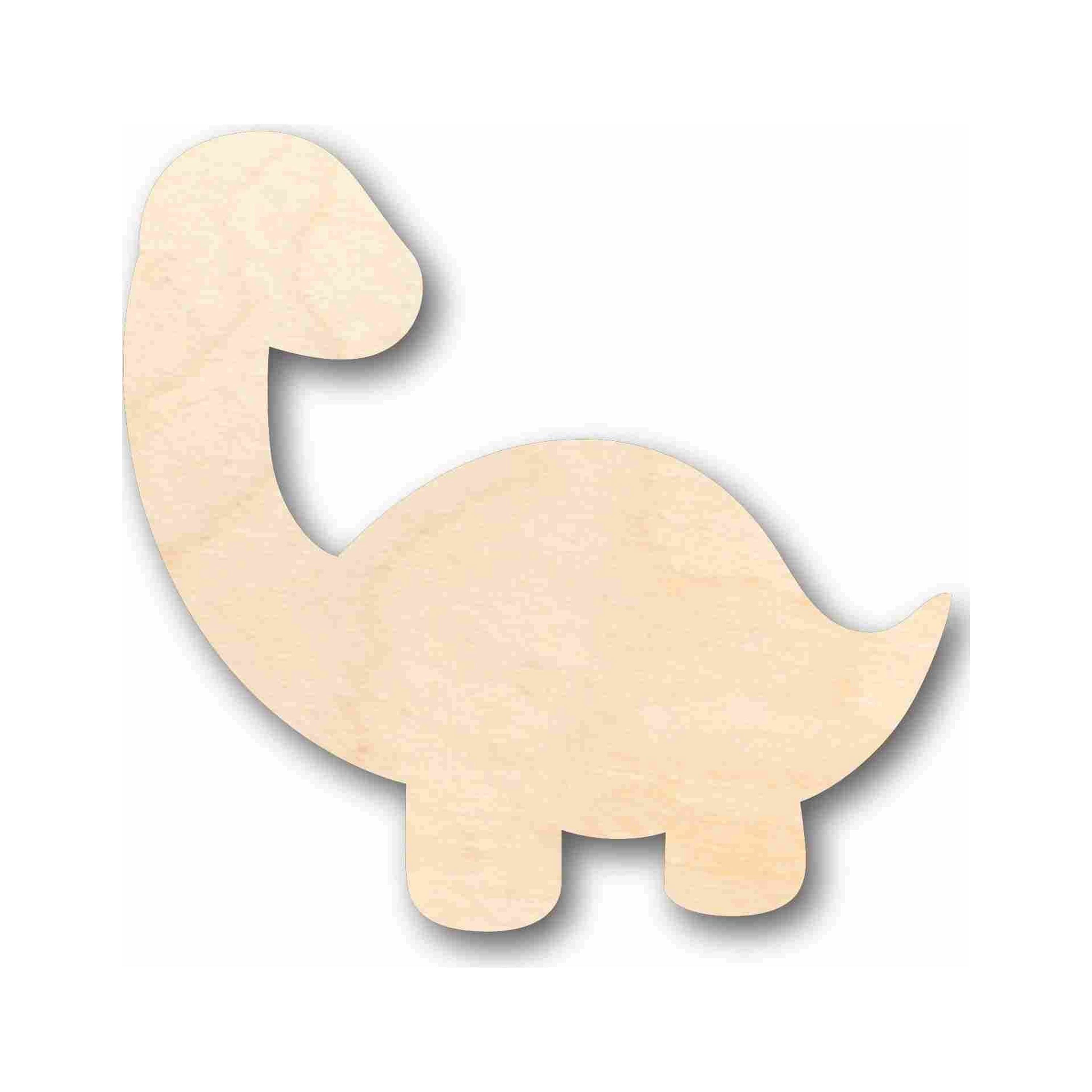 Unfinished Wood Baby Dinosaur Brontosaurus Silhouette - Craft- up to 24 ...