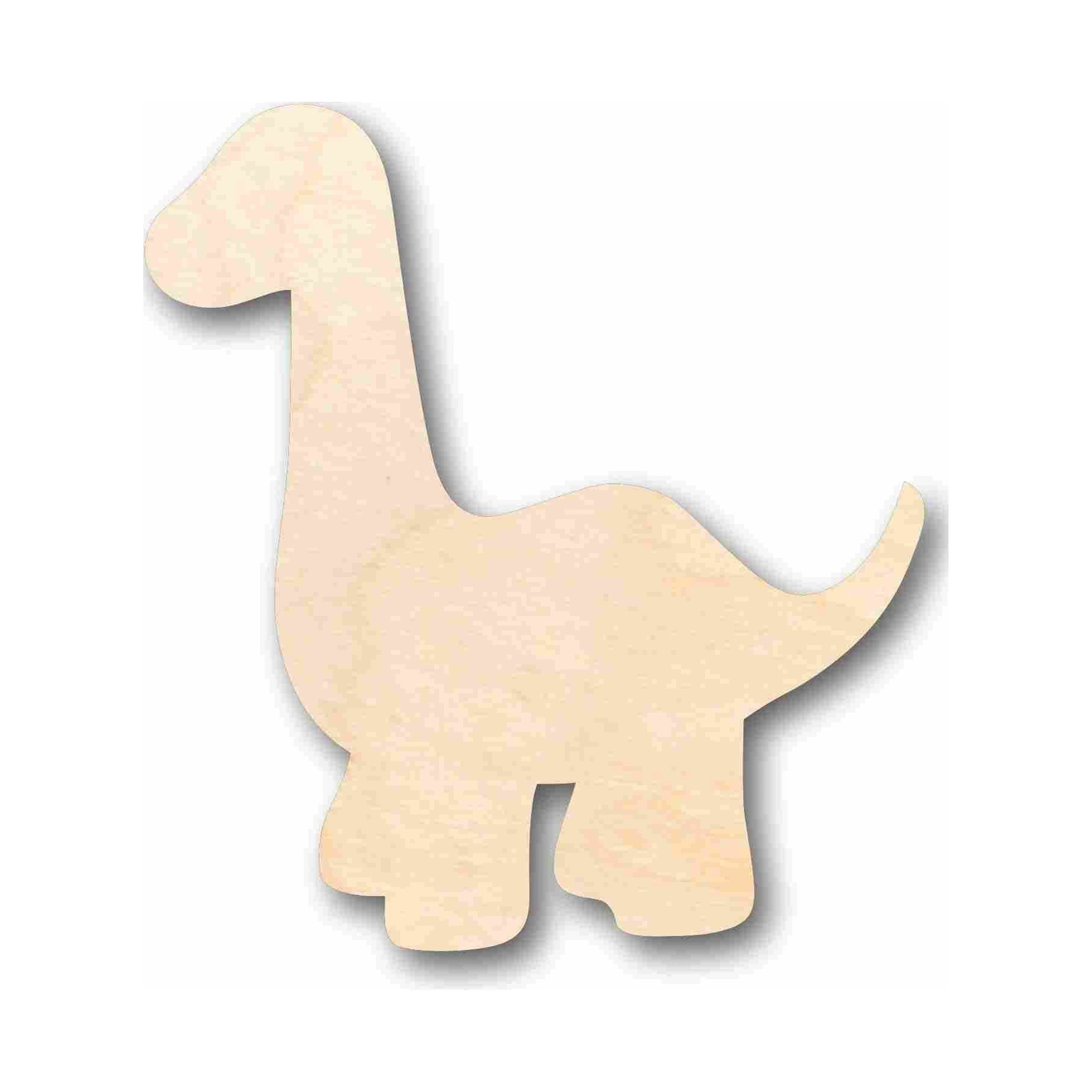 Unfinished Wood Baby Dinosaur Brontosaurus Silhouette - Craft- up to 46 ...