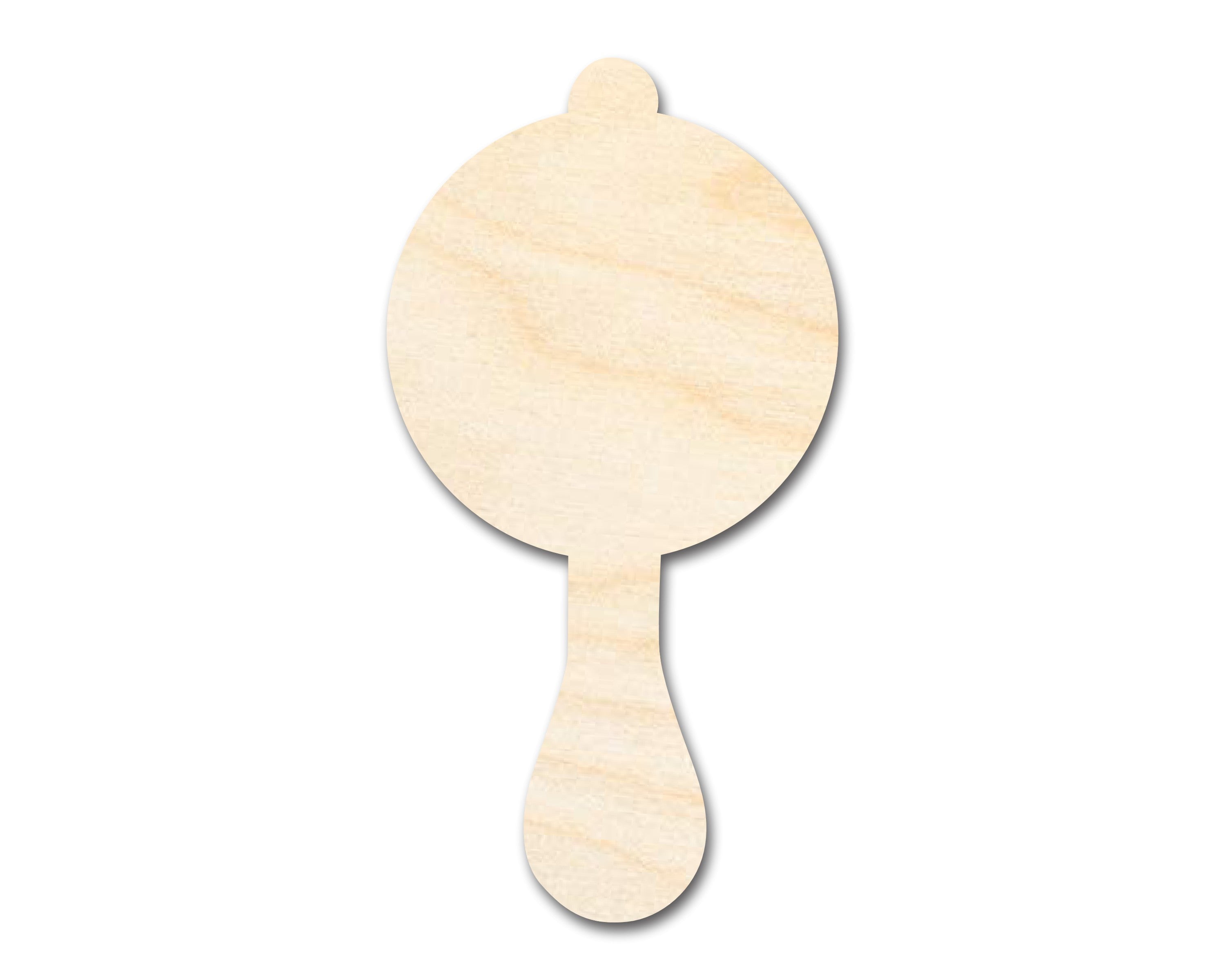 Bigger Better | Unfinished Wood Baby Rattle Silhouette | DIY Craft ...