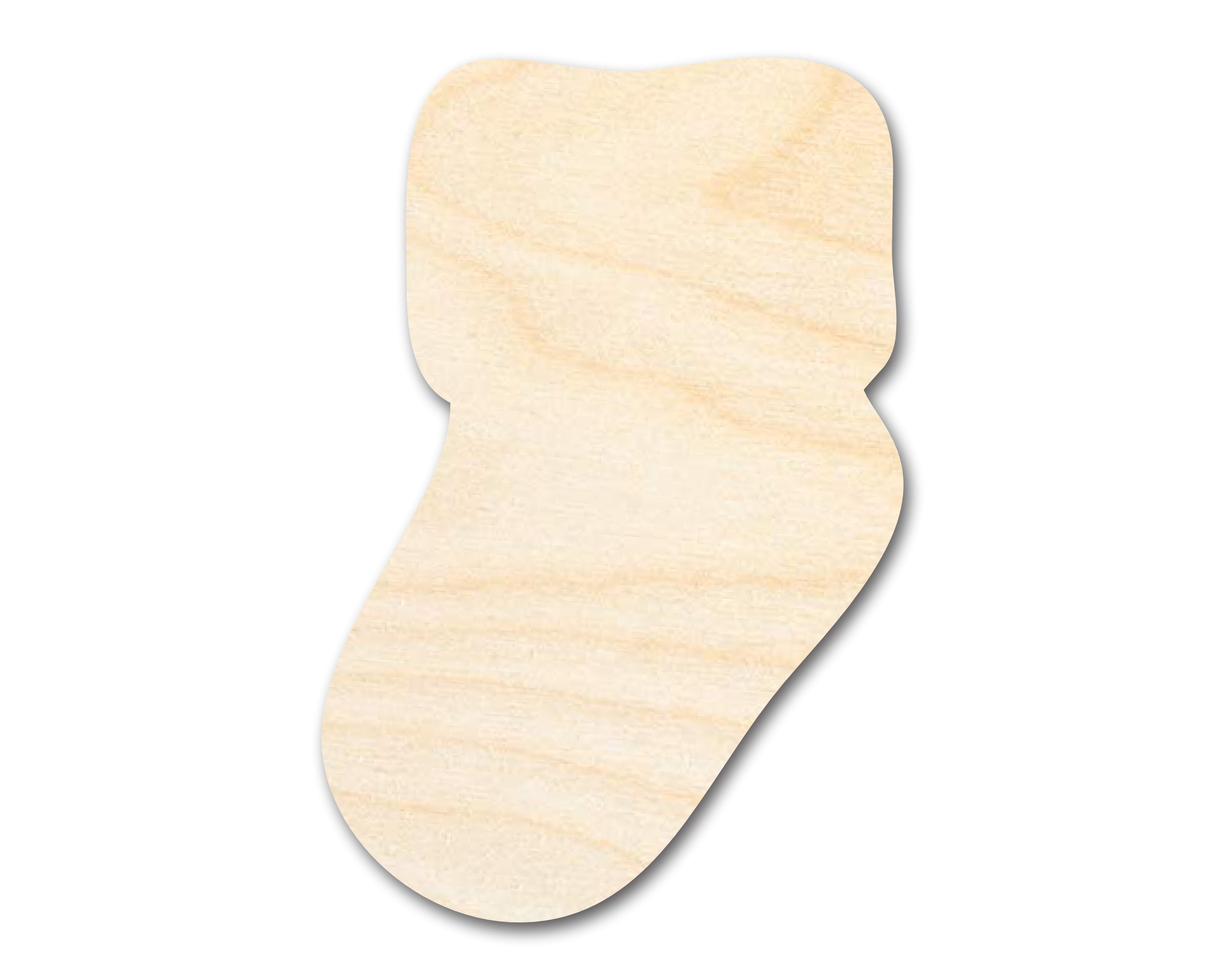 Unfinished Wood Baby Sock Shape | DIY Craft Cutout | up to 46" DIY 46 ...