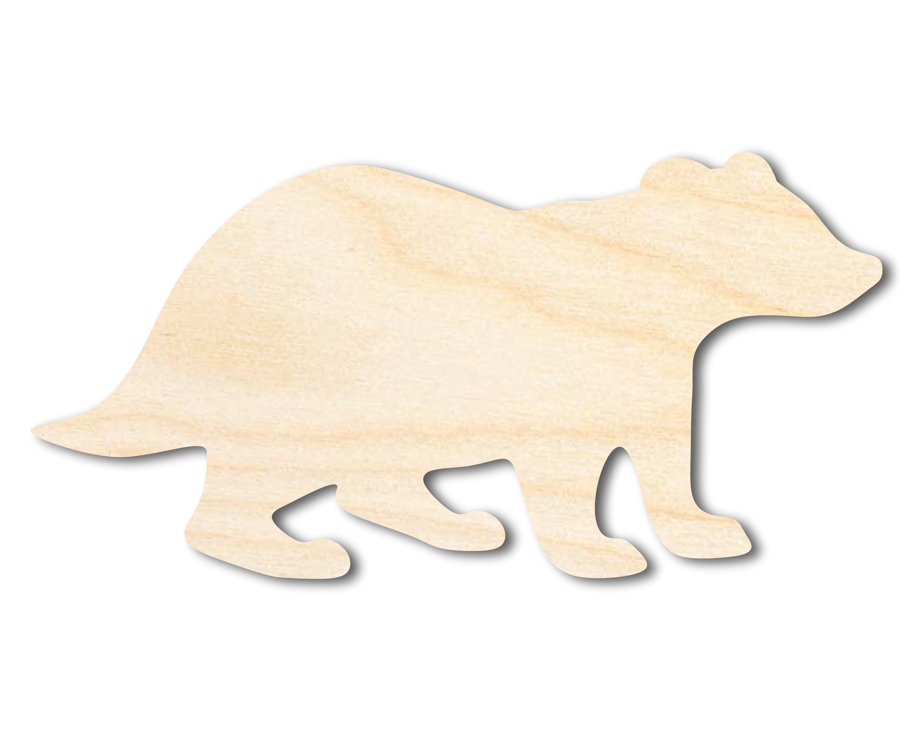 Unfinished Wood Badger Shape | DIY Wildlife Craft Cutout 14" / 1/2 ...