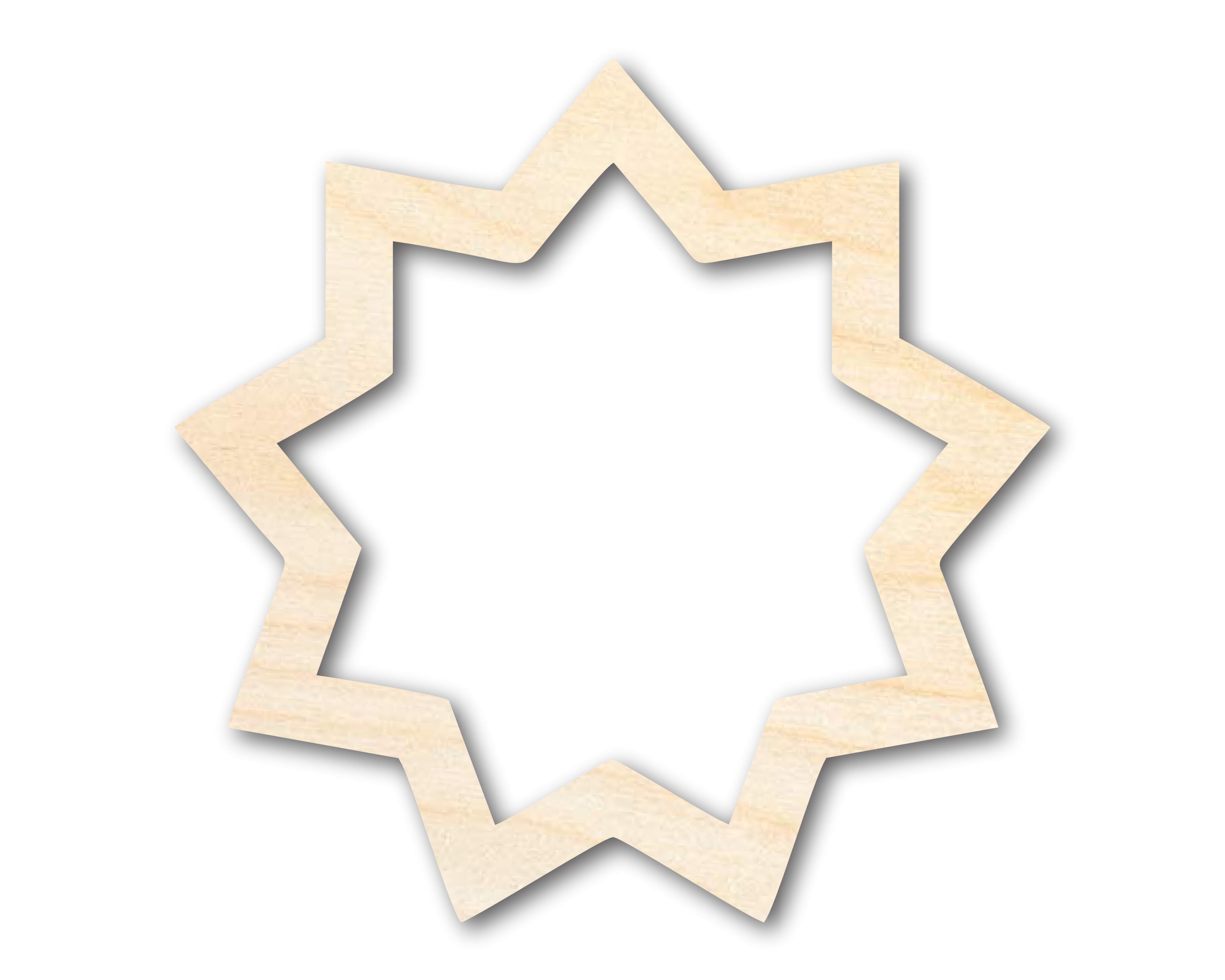 Unfinished Wood Baha'i Symbol Shape | DIY Craft Cutout | up to 46" DIY ...