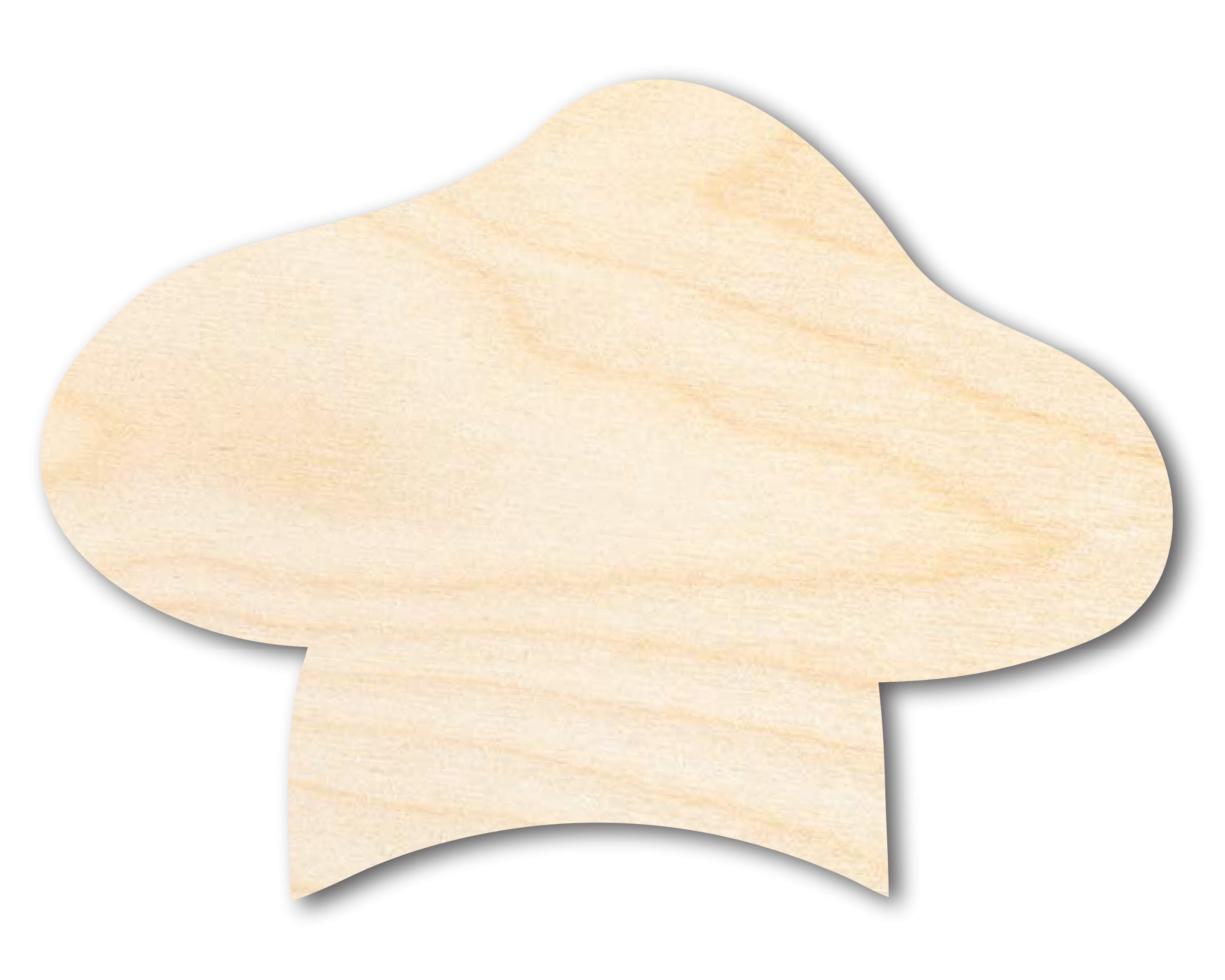 Unfinished Wood Baker Hat Shape | DIY Craft Cutout 5" / 1/4" - Walmart.com