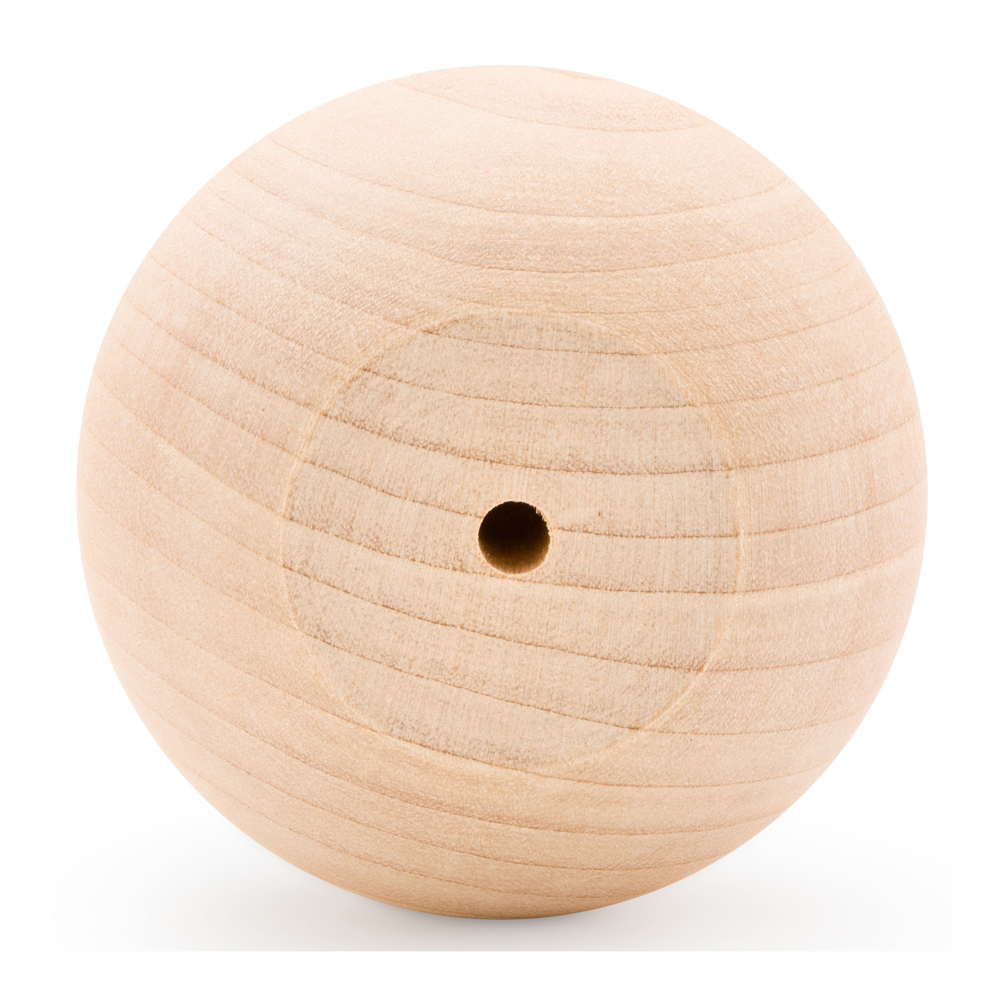 Unfinished Wood Ball Knobs 3 inch for Kitchen Cabinet Knobs, Drawer Knobs, Dresser Knobs and ...