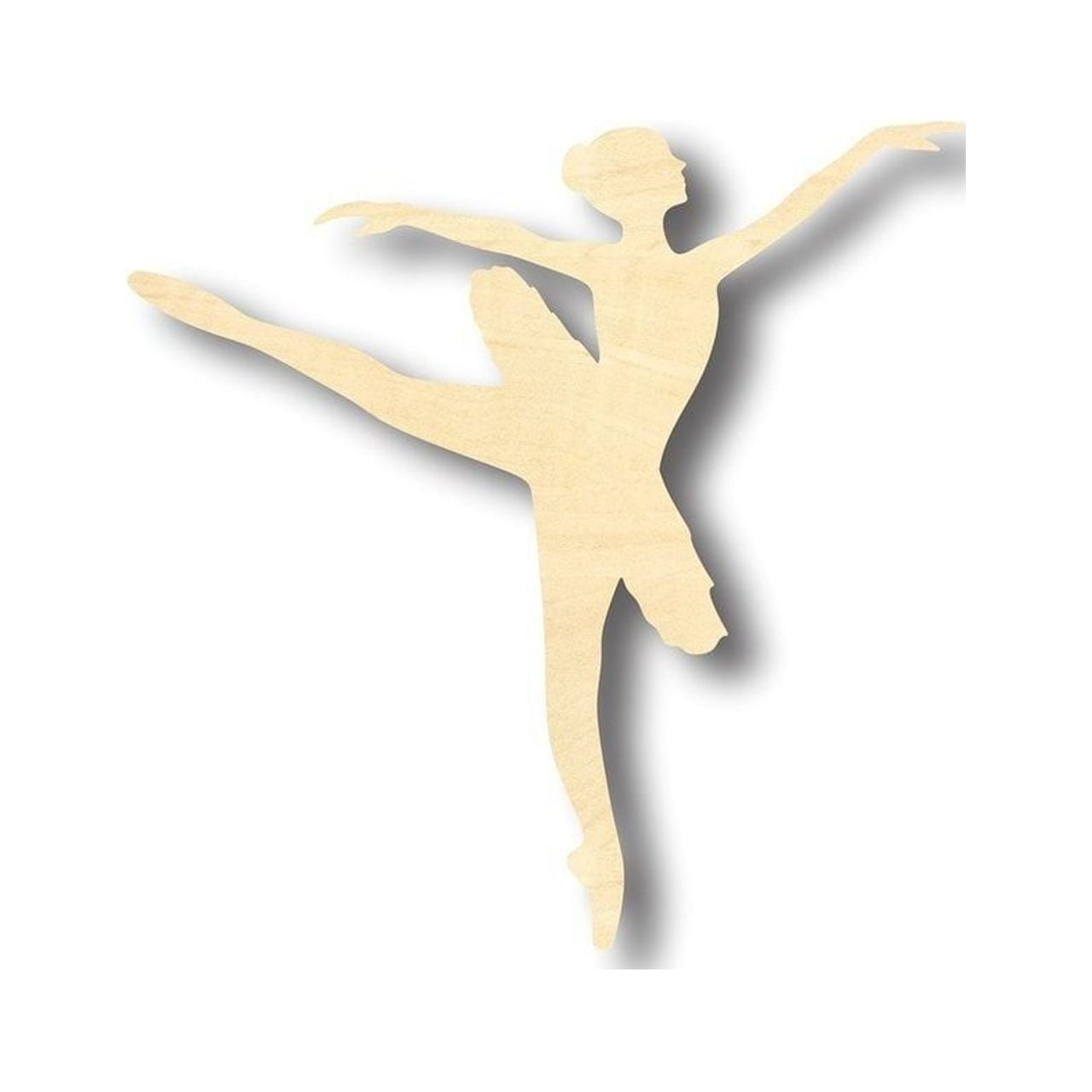 Unfinished Wood Ballerina Dancer Shape - Craft- up to 46" DIY 5" / 1/8 ...