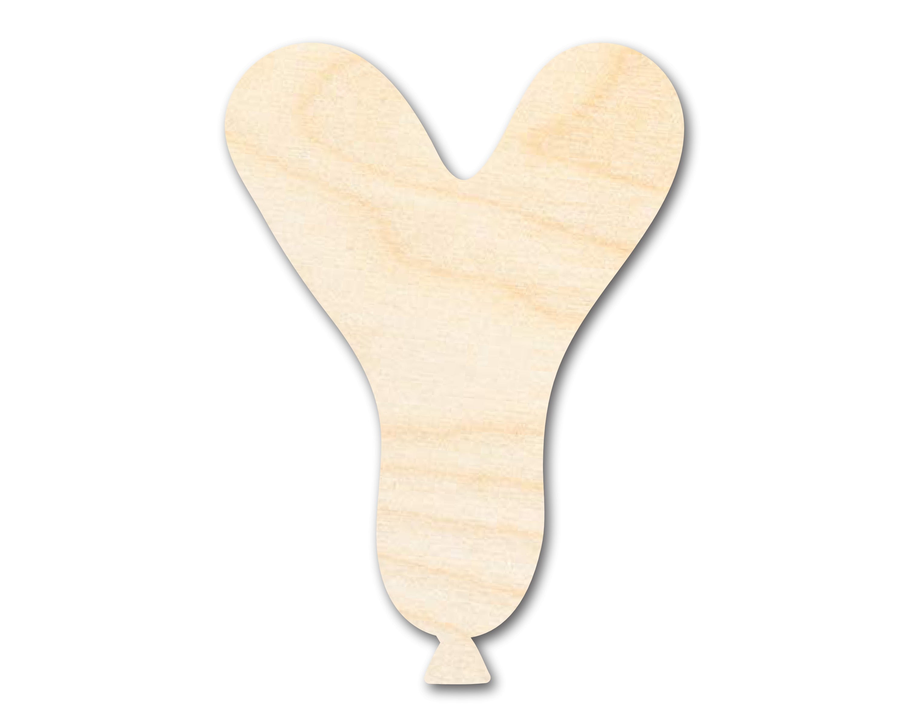Unfinished Wood Balloon Letter Y Shape | DIY Craft Cutout | up to 46 ...