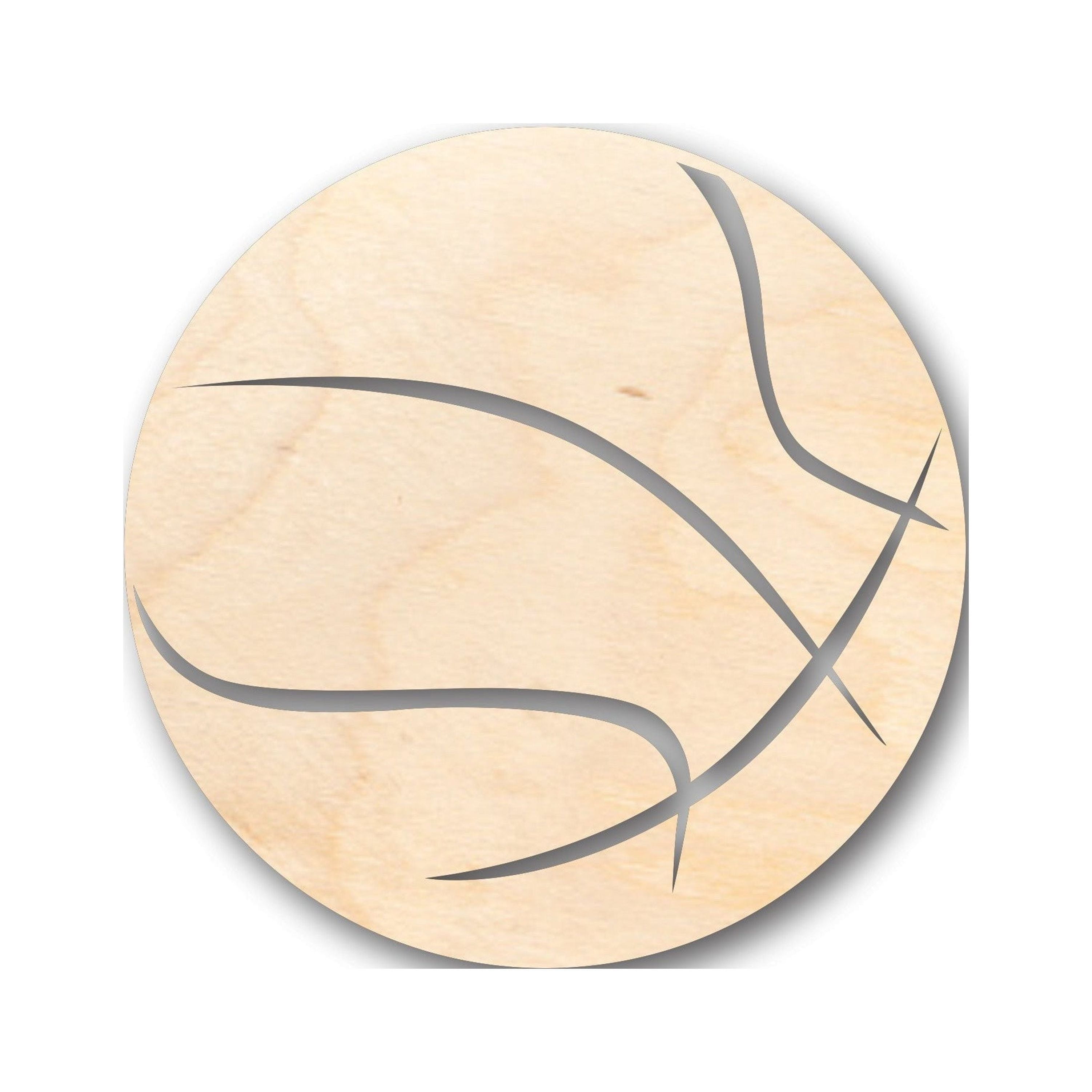 Unfinished Wood Basketball Shape - Craft - up to 46" DIY 5" / 1/4 ...