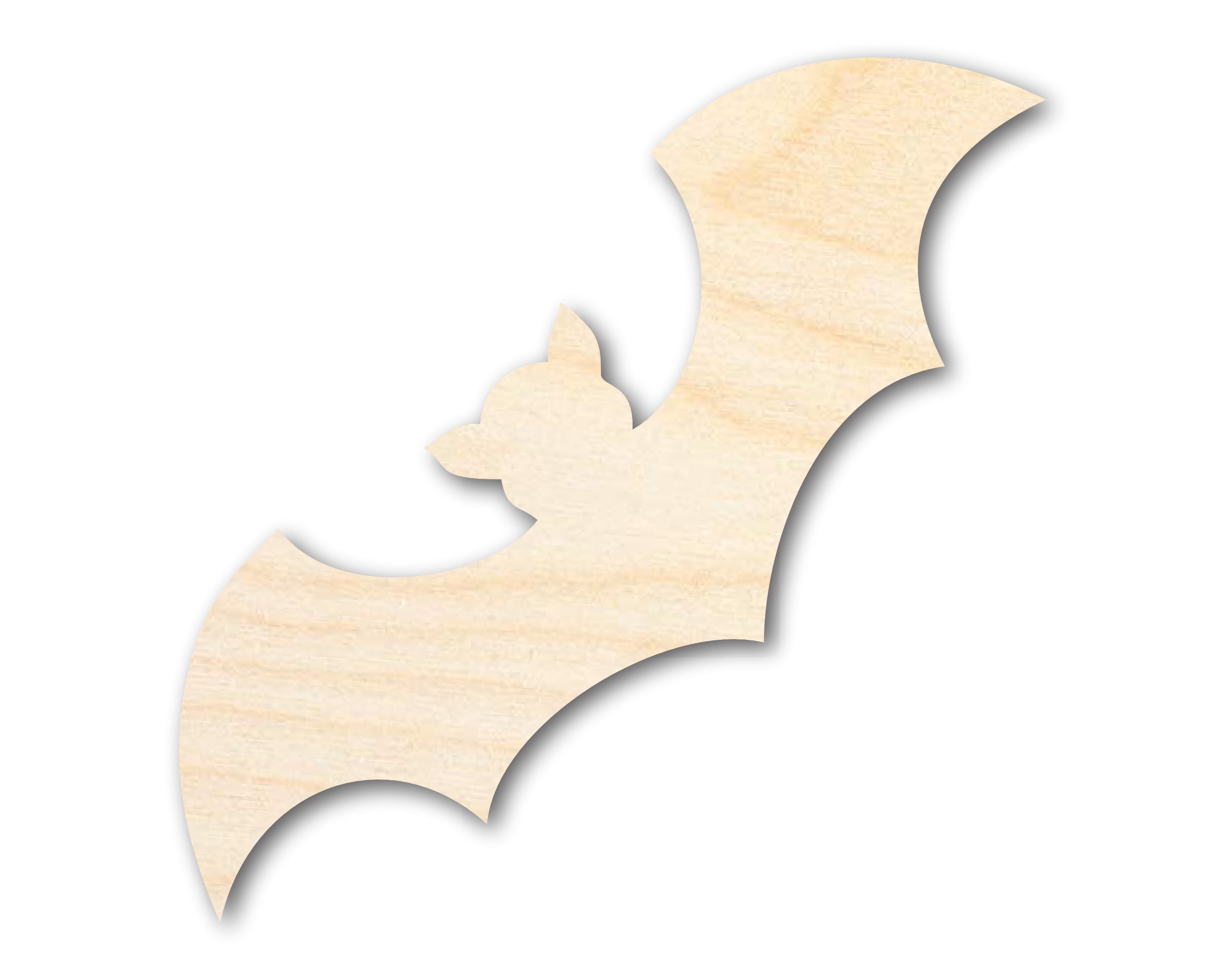 Unfinished Wood Bat Shape - Craft - up to 46" 10" / 3/4" - Walmart.com