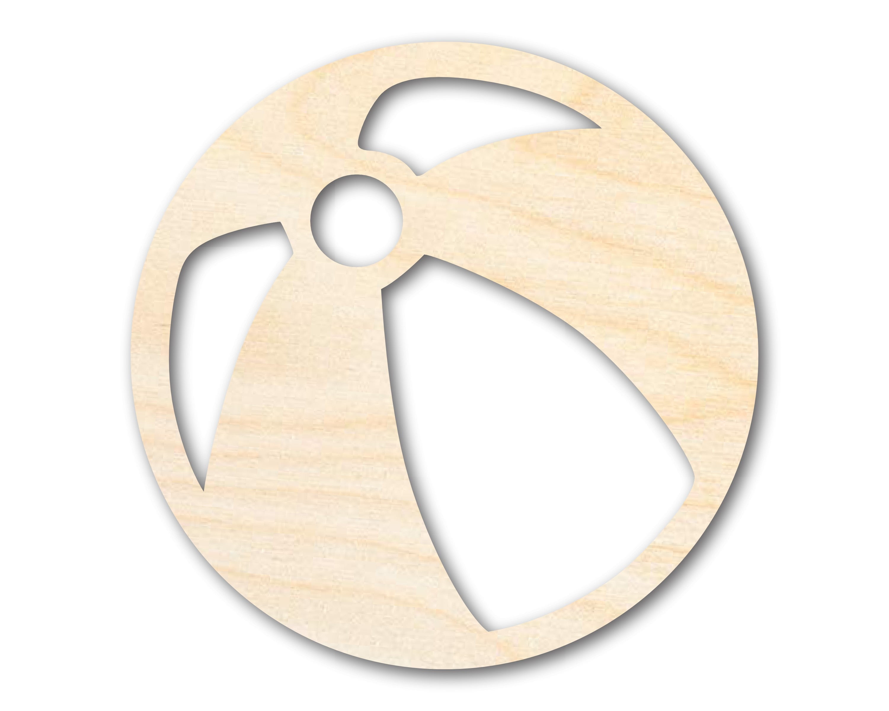 Unfinished Wood Beach Ball Shape | DIY Craft Cutout | up to 46" DIY 14 ...