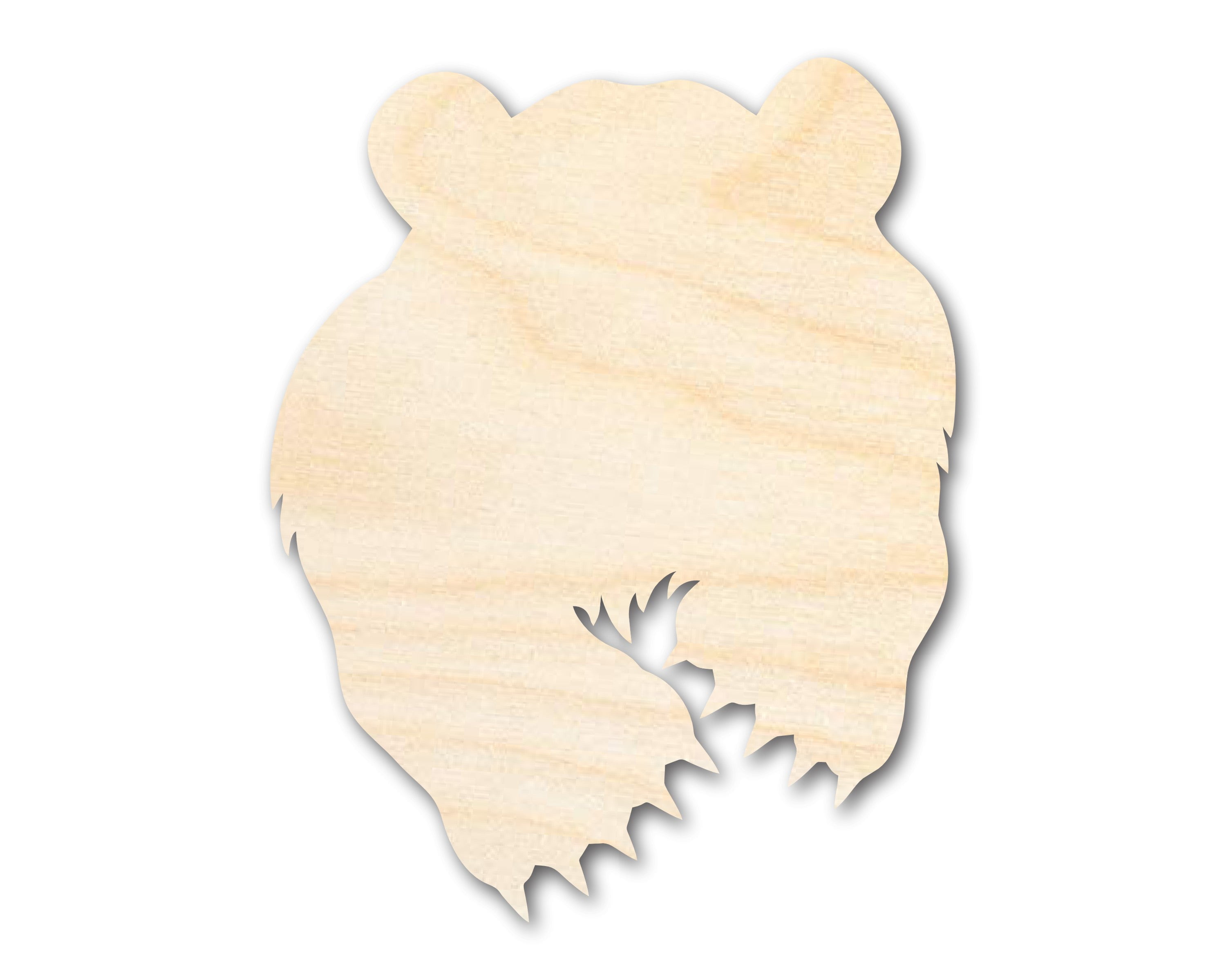 Unfinished Wood Bear Mascot Shape | DIY Craft Cutout | up to 46" DIY 8 ...